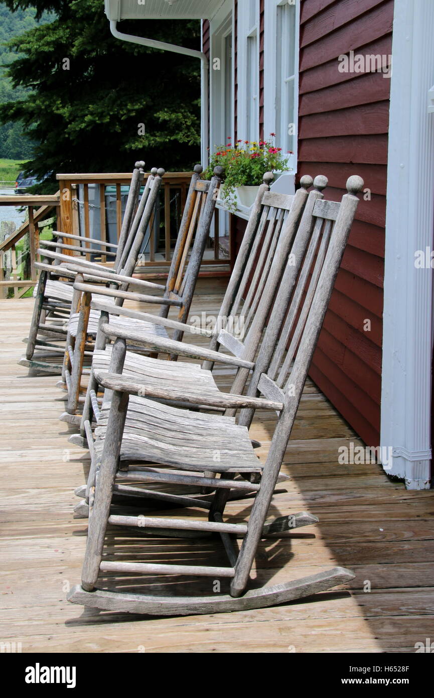 Rocking Chairs Stock Photo - Alamy