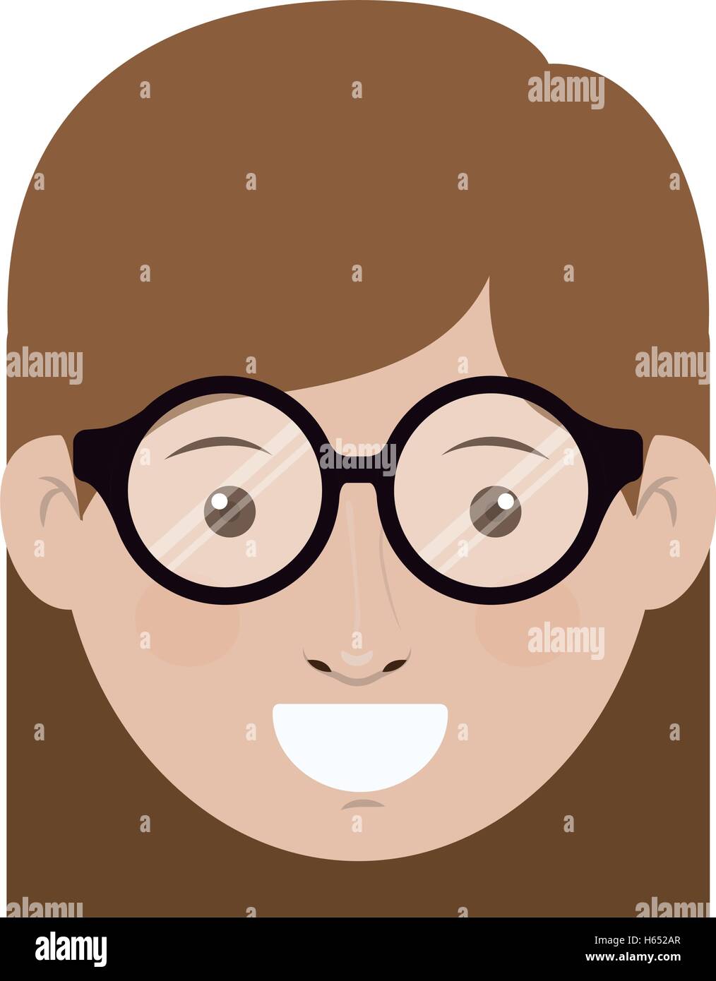 avatar woman smiling Stock Vector Image & Art - Alamy