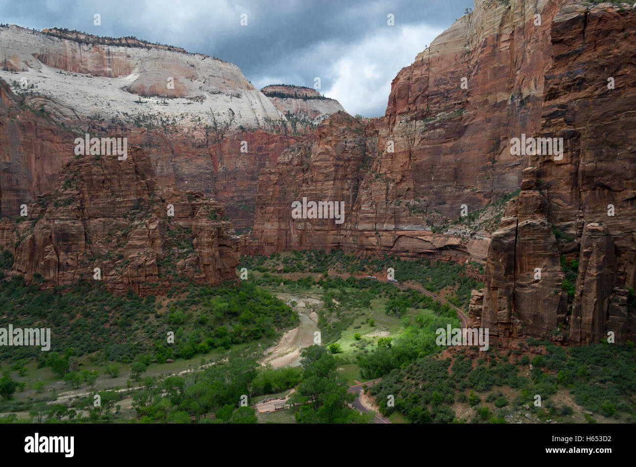 Zion National Park is located near Springdale (Utah Stock Photo - Alamy