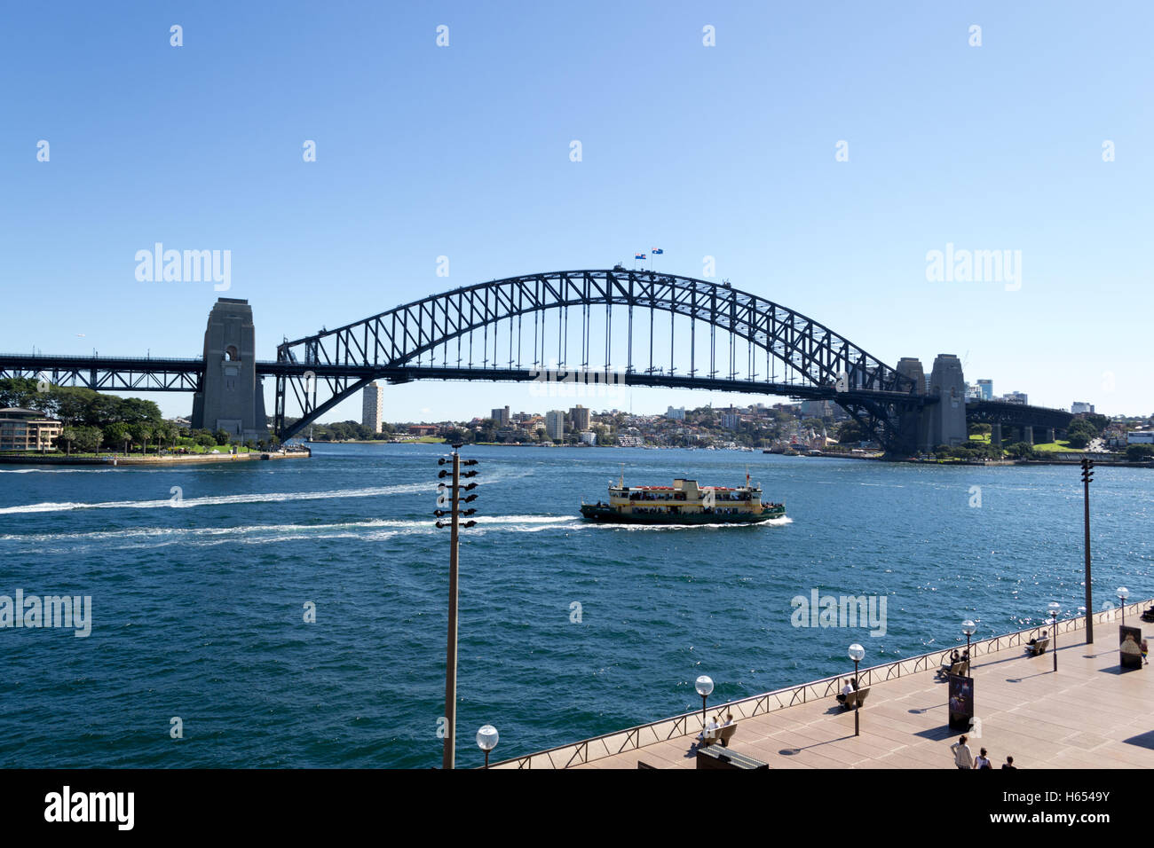 Sydney Harbor bridge, a main touristic attraction in sydney Stock Photo ...