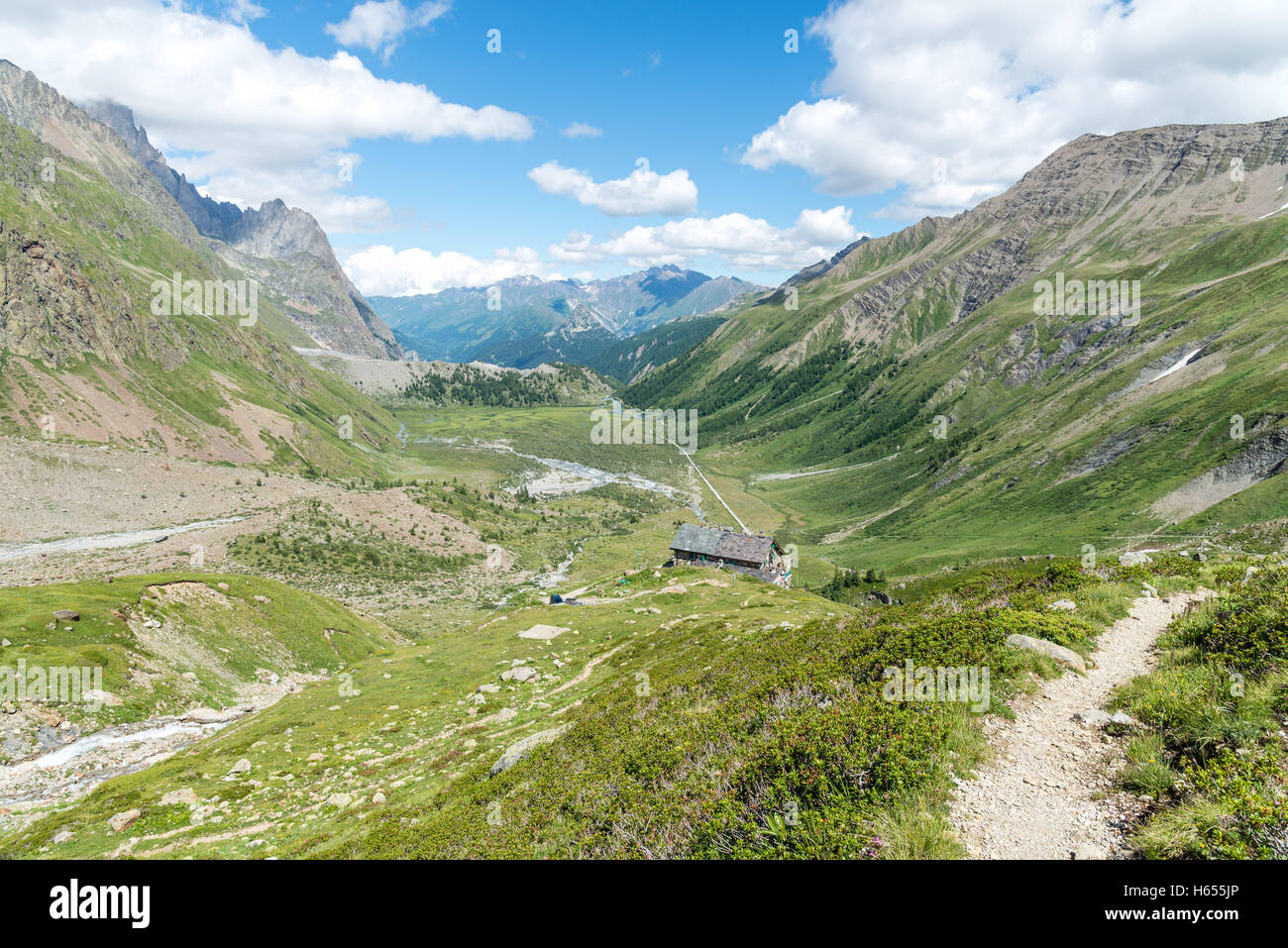 a view of veny valley at aosta italy Stock Photo - Alamy