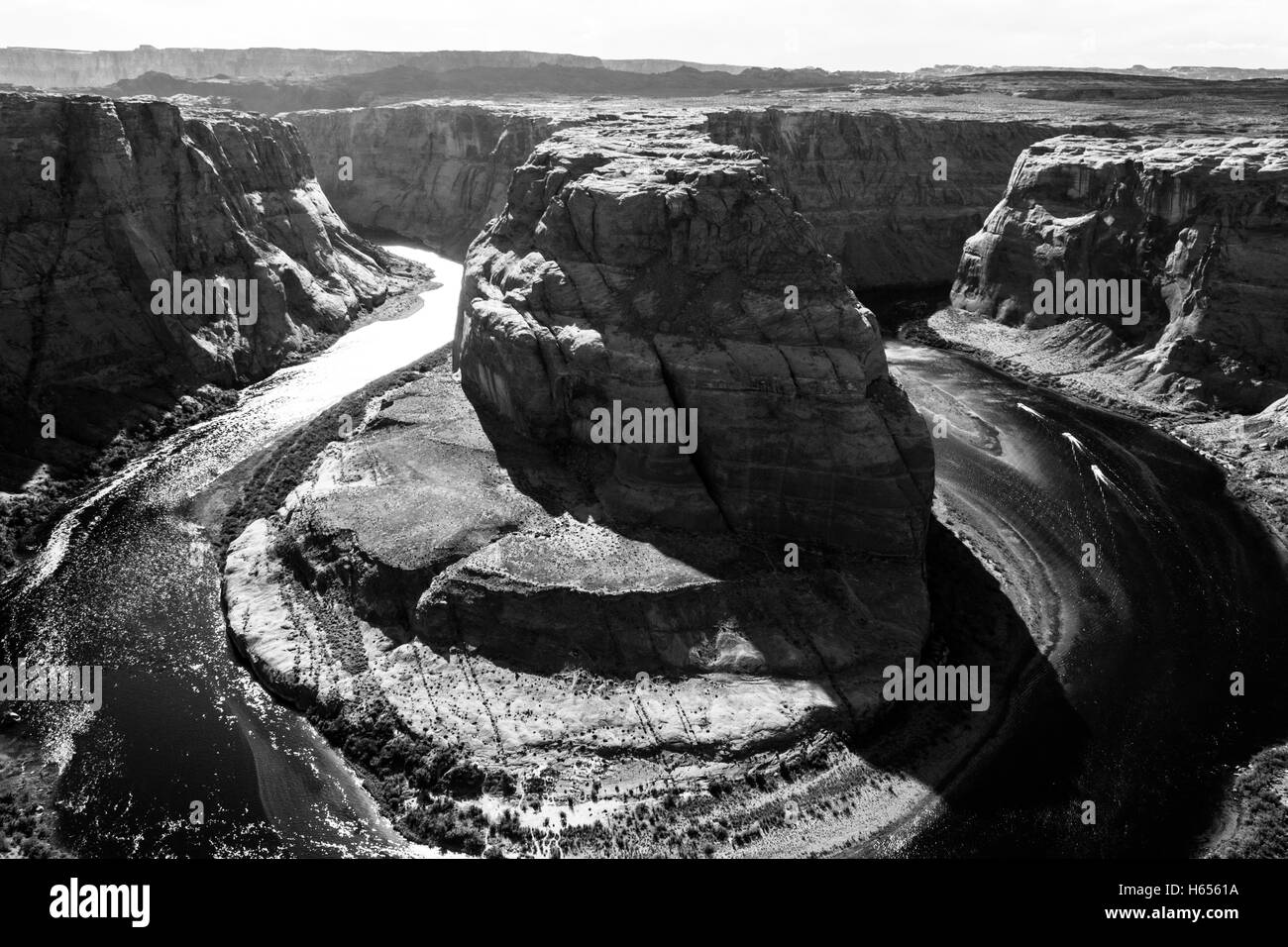 Meander of river Black and White Stock Photos & Images - Alamy