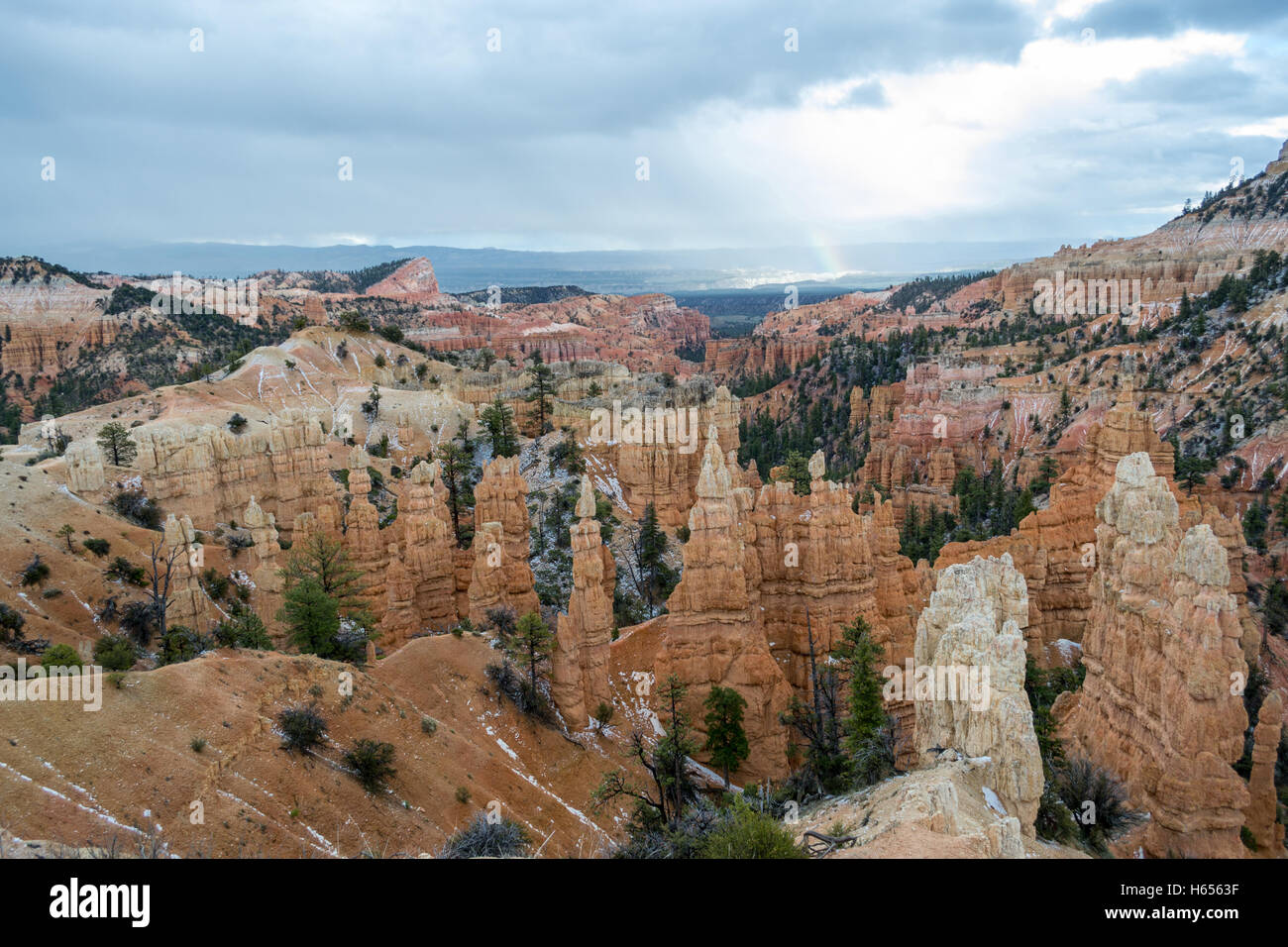 Bryce Canyon in Utah with its geological feature the Hoodoos Stock ...