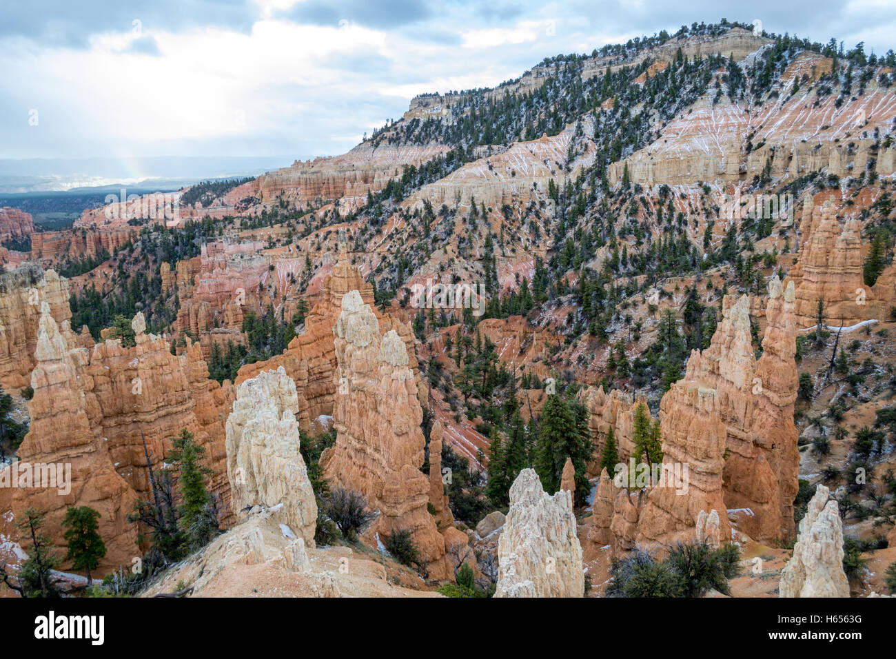 Bryce Canyon in Utah with its geological feature the Hoodoos Stock ...