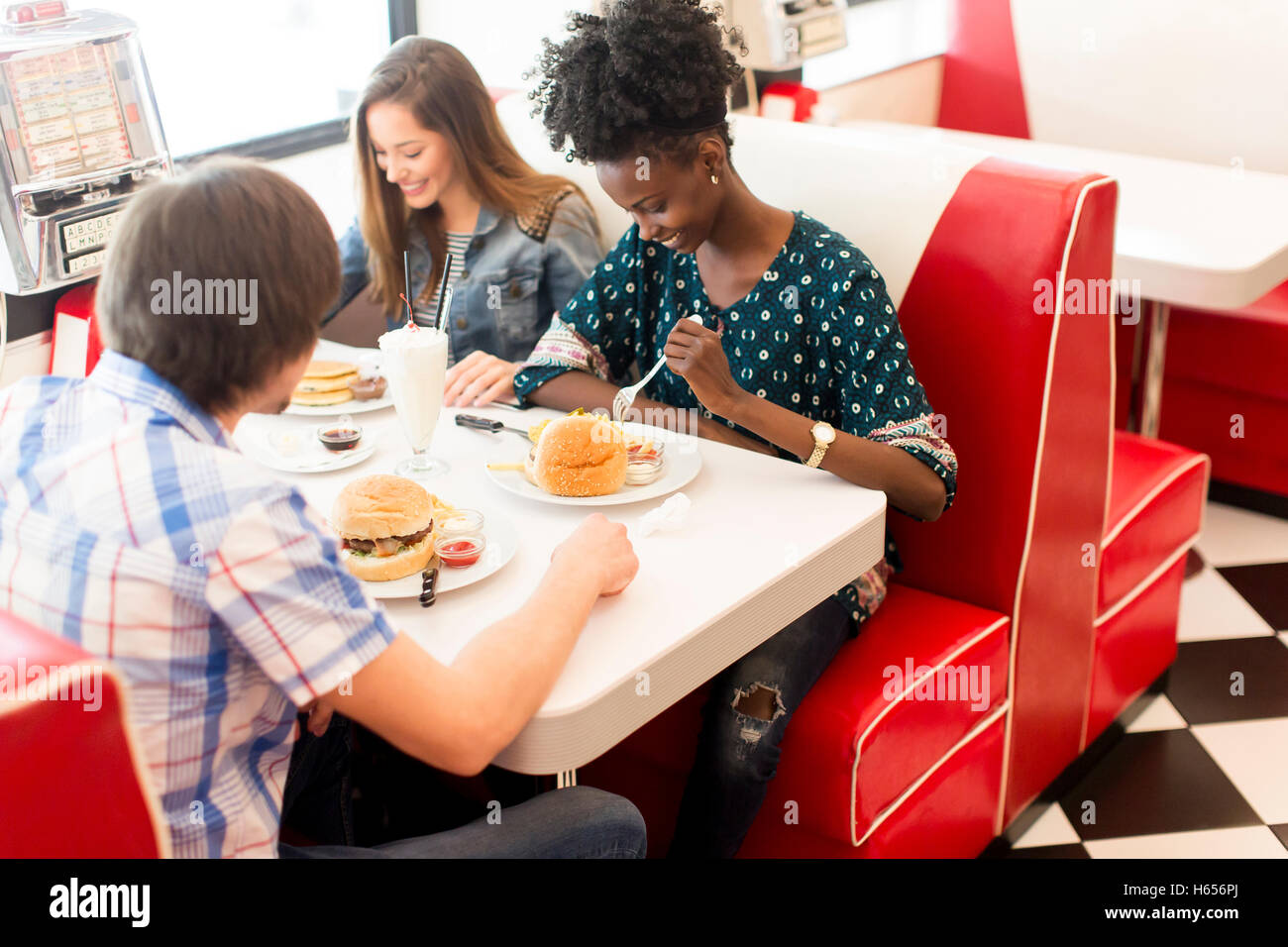 Food at the diner hi-res stock photography and images - Alamy