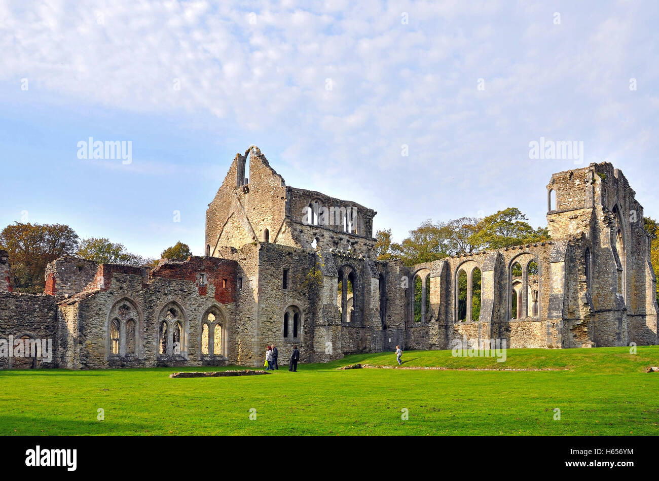 The Ruins of 13th century Netley Abbey Stock Photo - Alamy