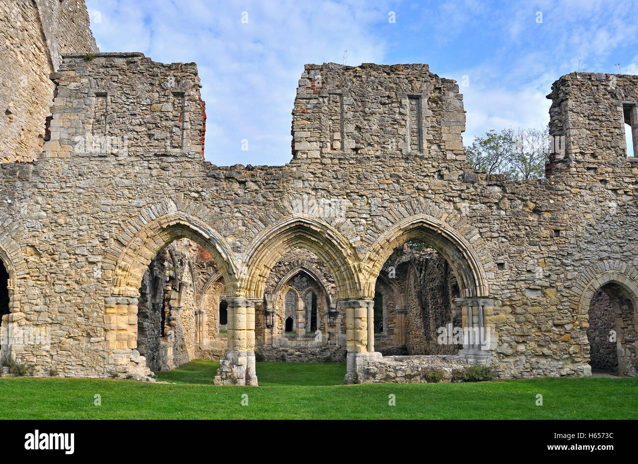 Ruins of 13th century Netley Abbey Stock Photo - Alamy