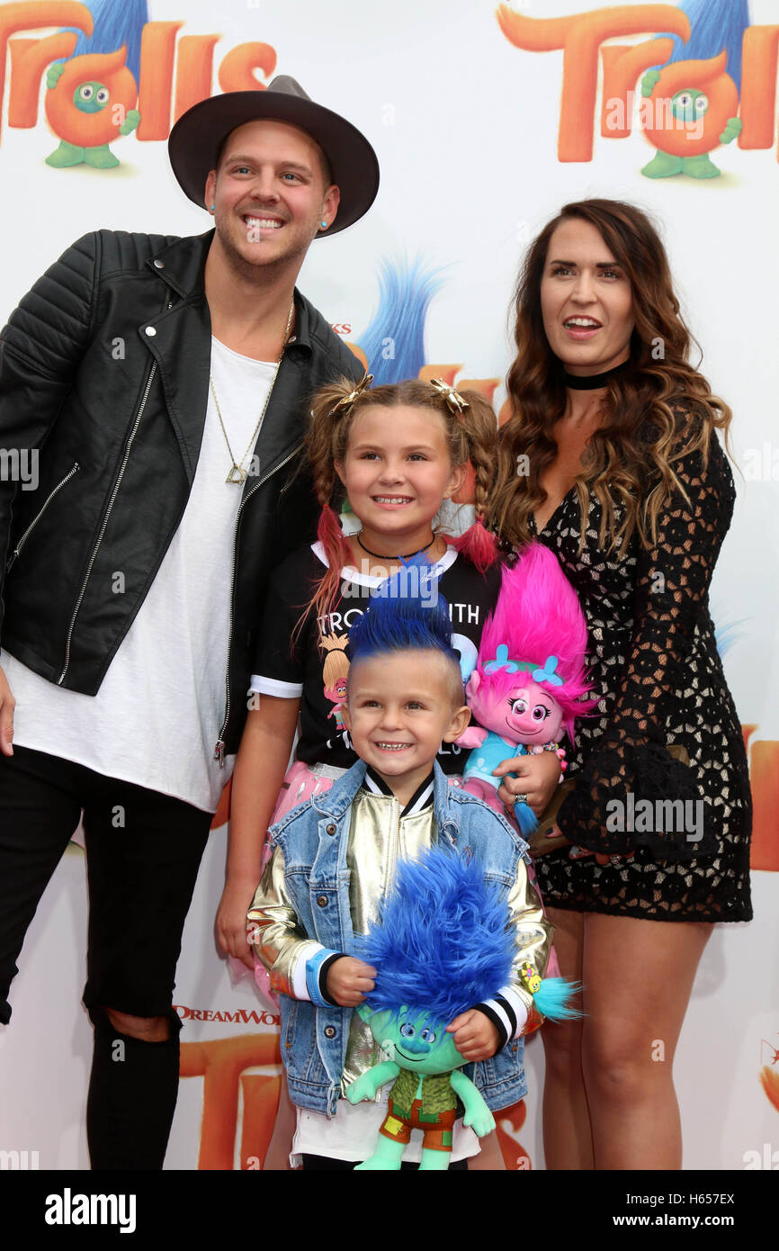 Westwood, Ca. 23rd Oct, 2016. Andrew Slyfox, Caspian Slyfox, Jaedyn ...