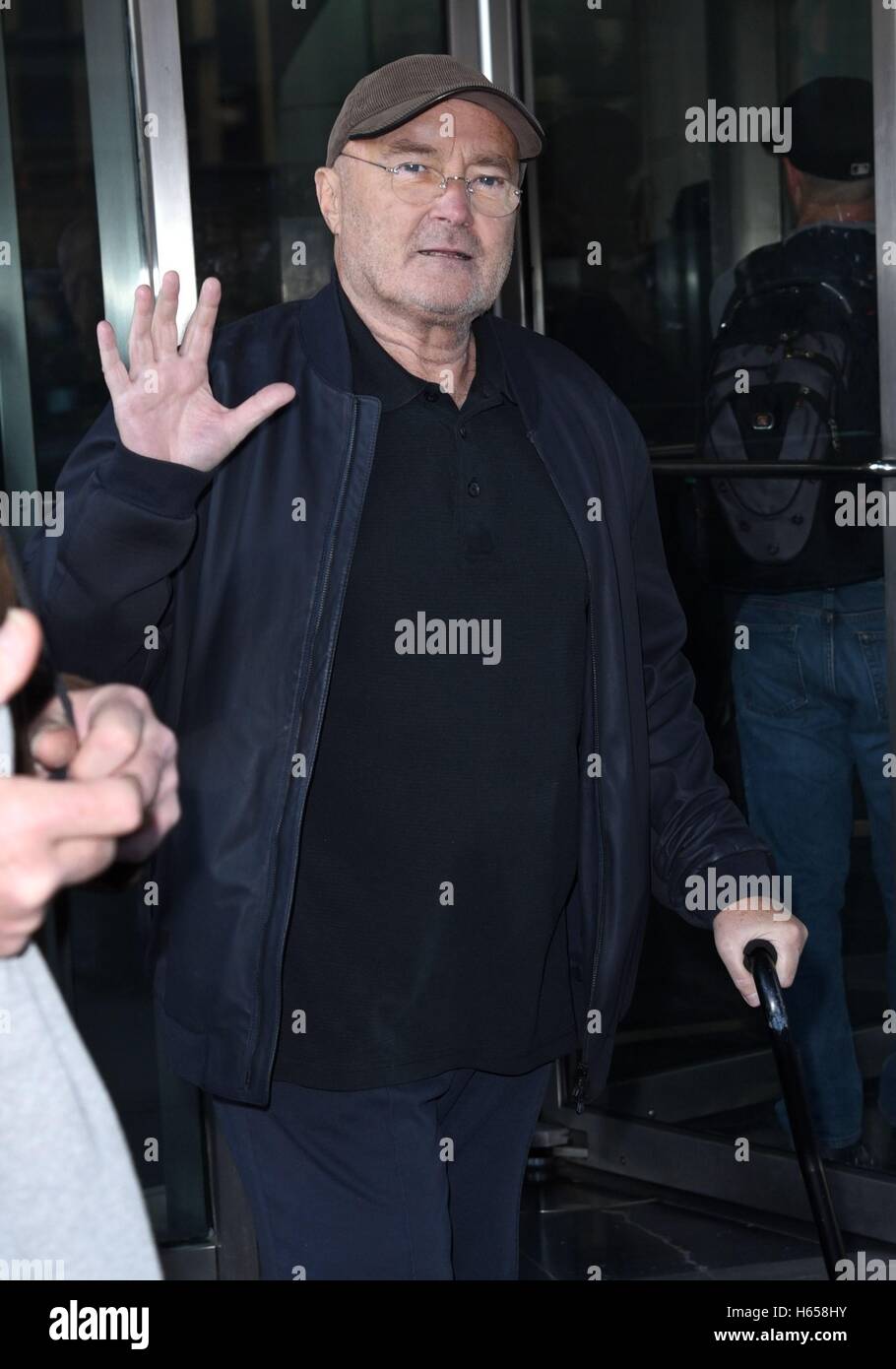 New York, NY, USA. 24th Oct, 2016. Phil Collins out and about for ...