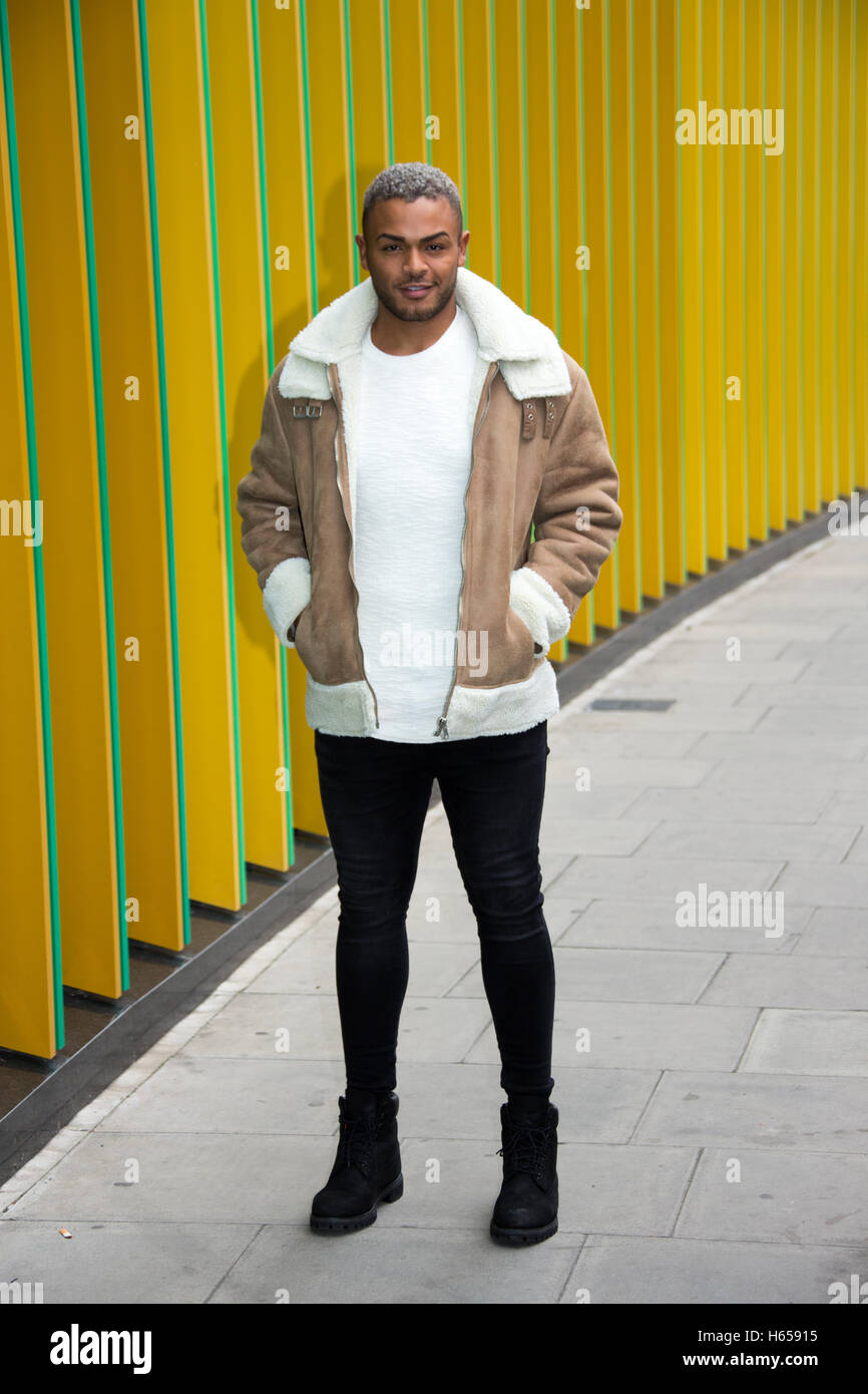 London, UK. 24th Oct, 2016. Nathan Henry poses for photos outside MTV ...