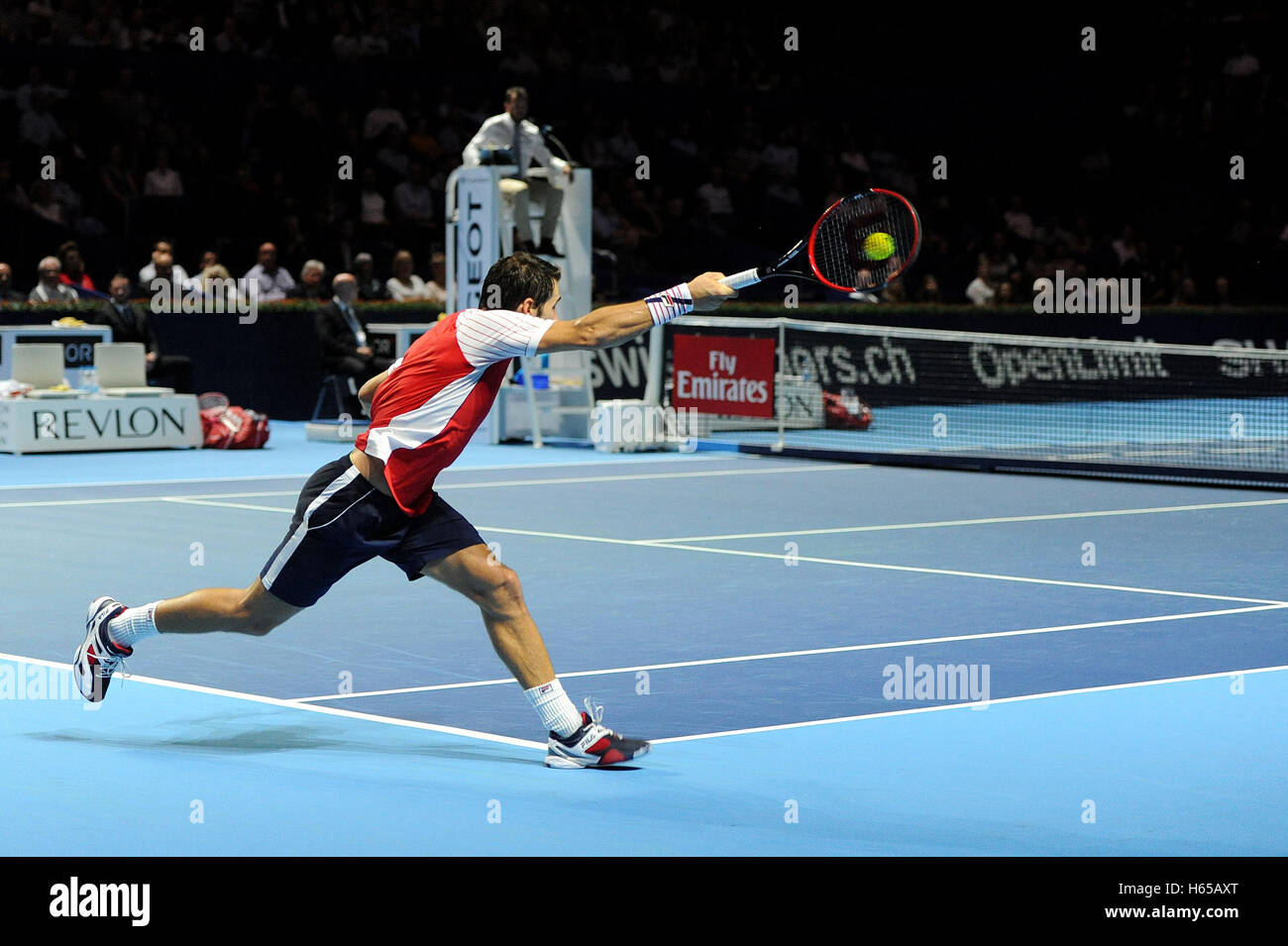 Jakobshalle, Basel, Switzerland. 24th Oct, 2016. Basel Swiss Indoors ...