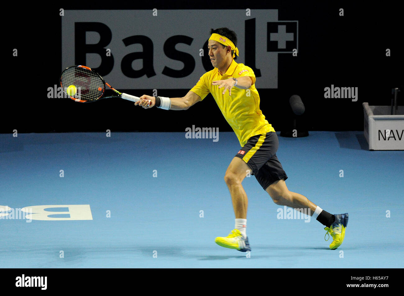 Jakobshalle, Basel, Switzerland. 24th Oct, 2016. Basel Swiss Indoors ...