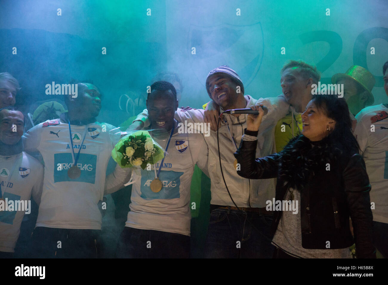Main Square, Mariehamn, Åland, Finland, October 24 2016. Pictures: The ...