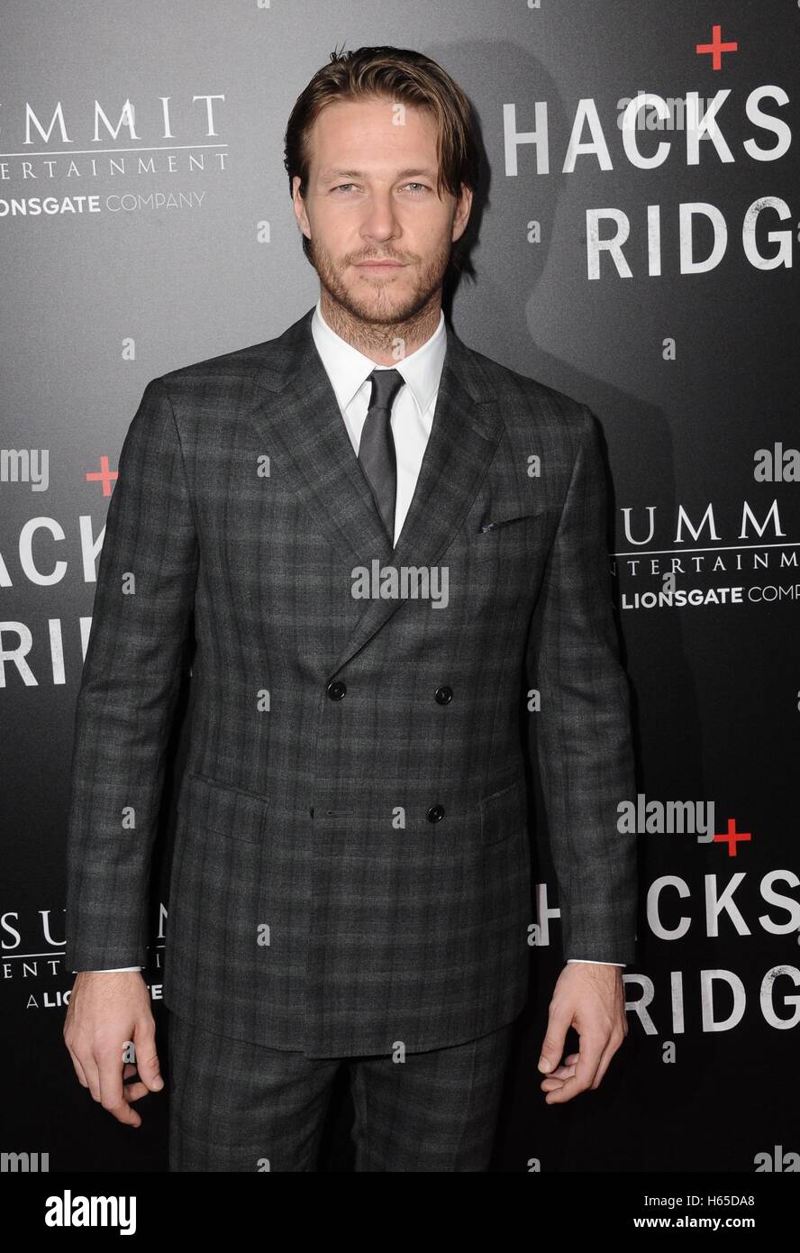 Beverly Hills, CA. 24th Oct, 2016. Luke Bracey at arrivals for HACKSAW ...