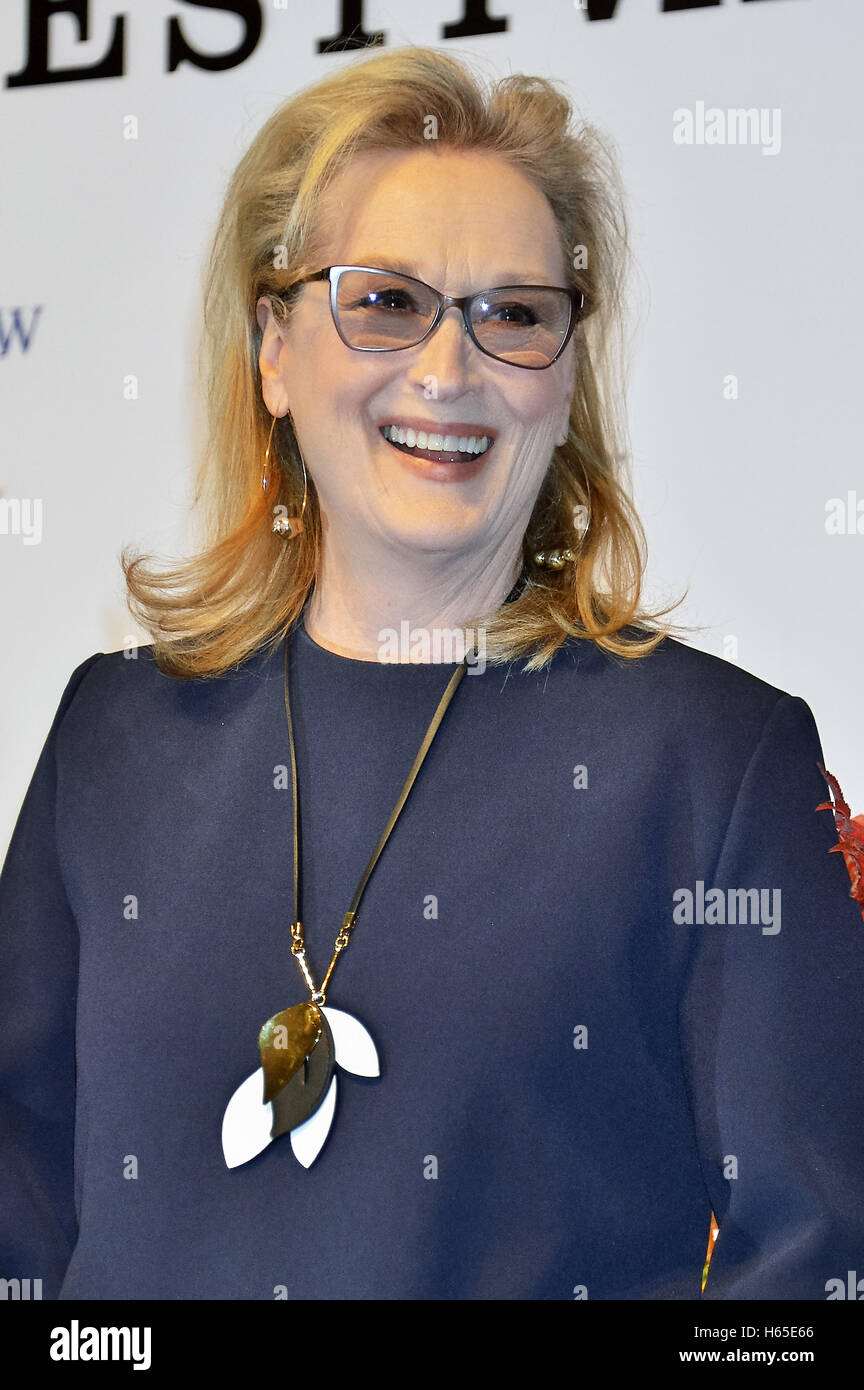 Tokyo, Japan. 24th Oct, 2016. Actress Meryl Streep attends the ...