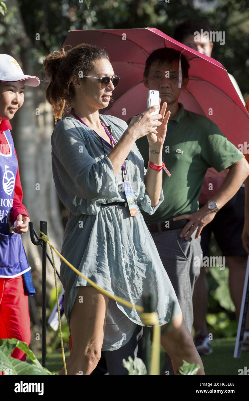 Lilly Becker during the World Celebrity Pro-Am 2016 Mission Hills China ...