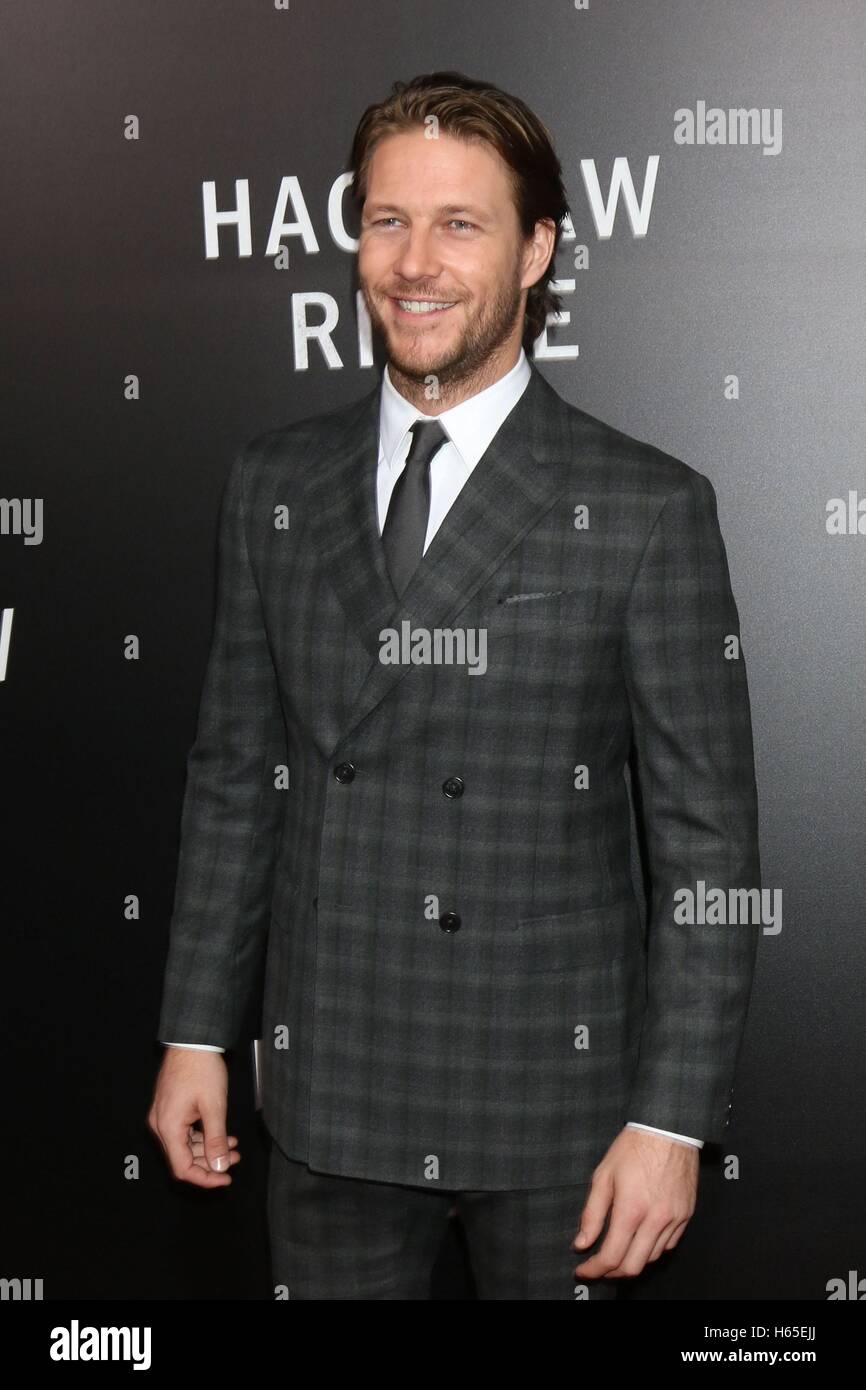 Beverly Hills, CA. 24th Oct, 2016. Luke Bracey at arrivals for HACKSAW ...