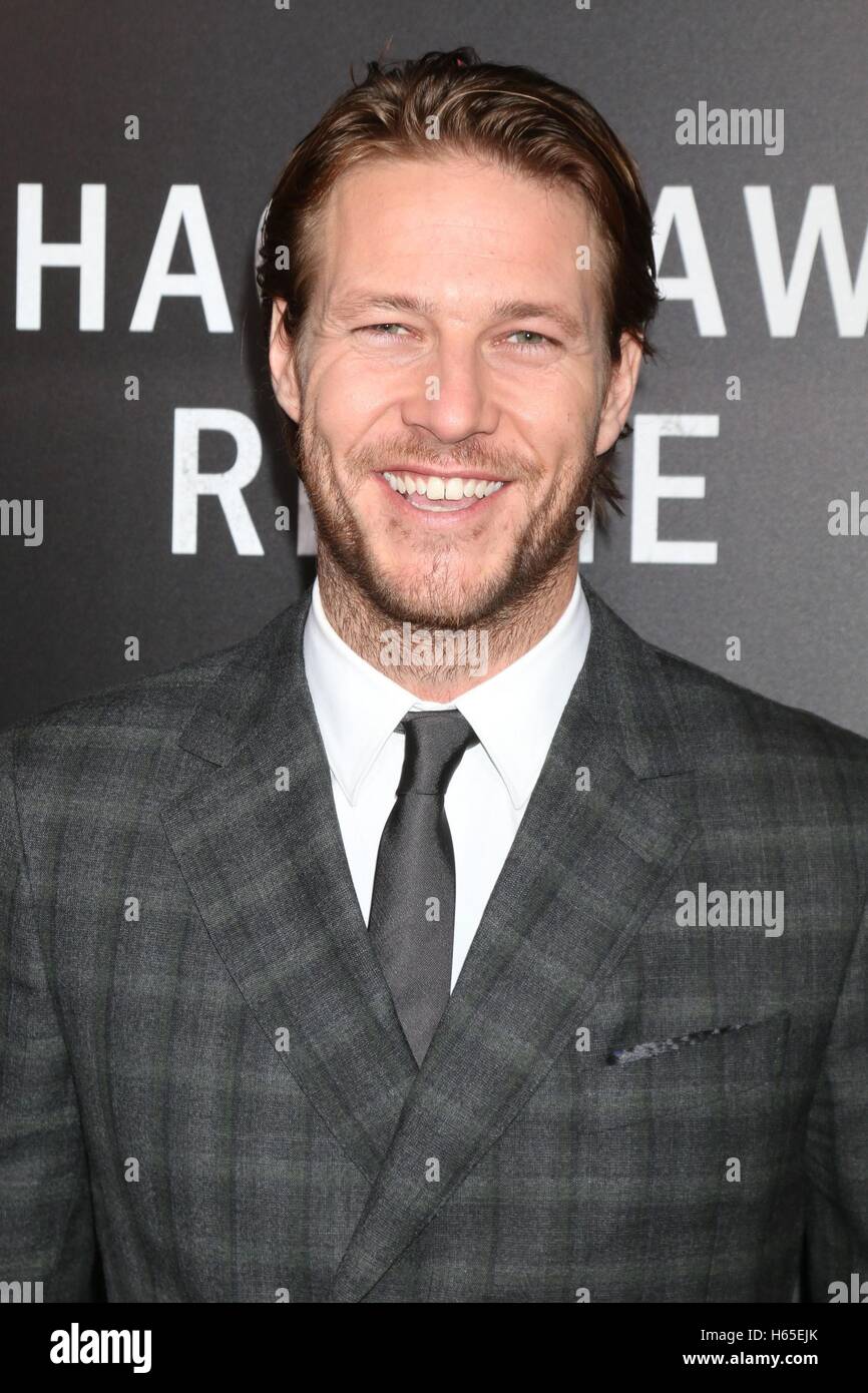 Beverly Hills, CA. 24th Oct, 2016. Luke Bracey at arrivals for HACKSAW ...