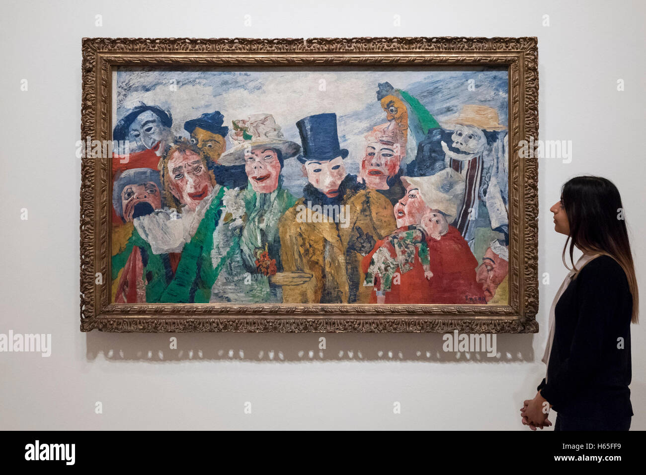 London, UK. 25 October 2016. A staff member views "The Intrigue, 1890 ...