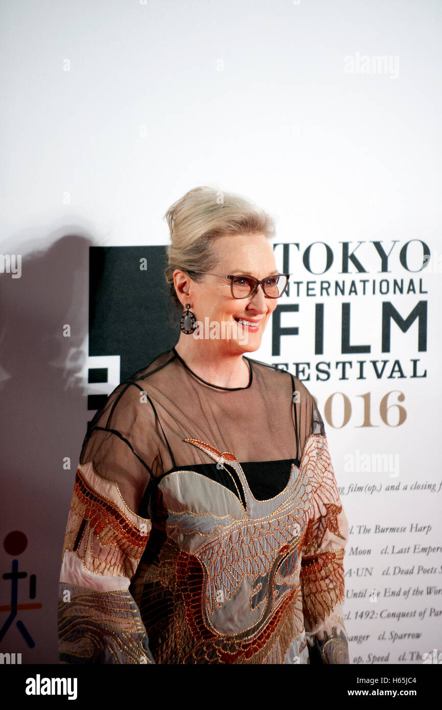Tokyo, Japan. 25th Oct. 2016. American actress Meryl Streep attends at ...