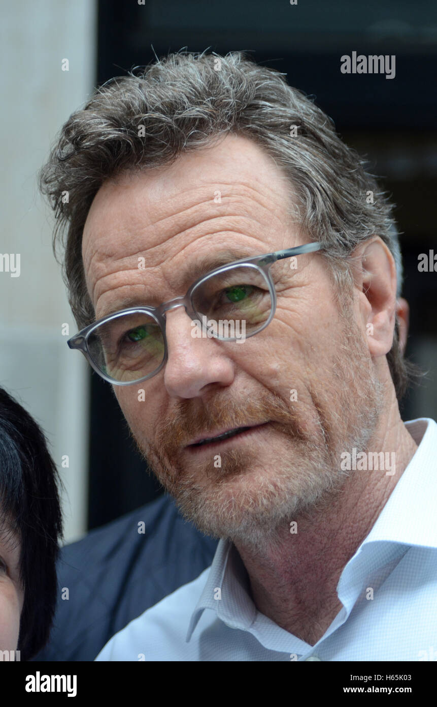 London, UK, 25 October 2016, Actor Bryan Cranston, Star of Breaking Bad ...