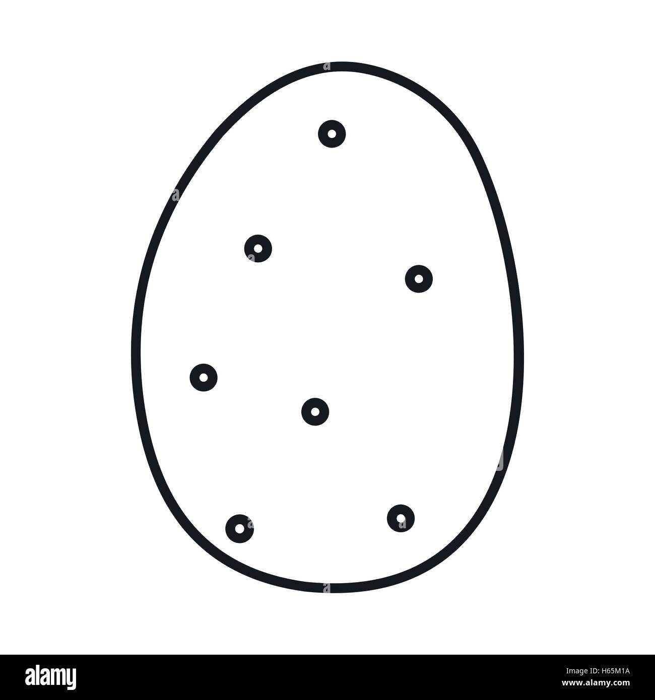 Fresh potato icon, outline style Stock Vector Image & Art - Alamy