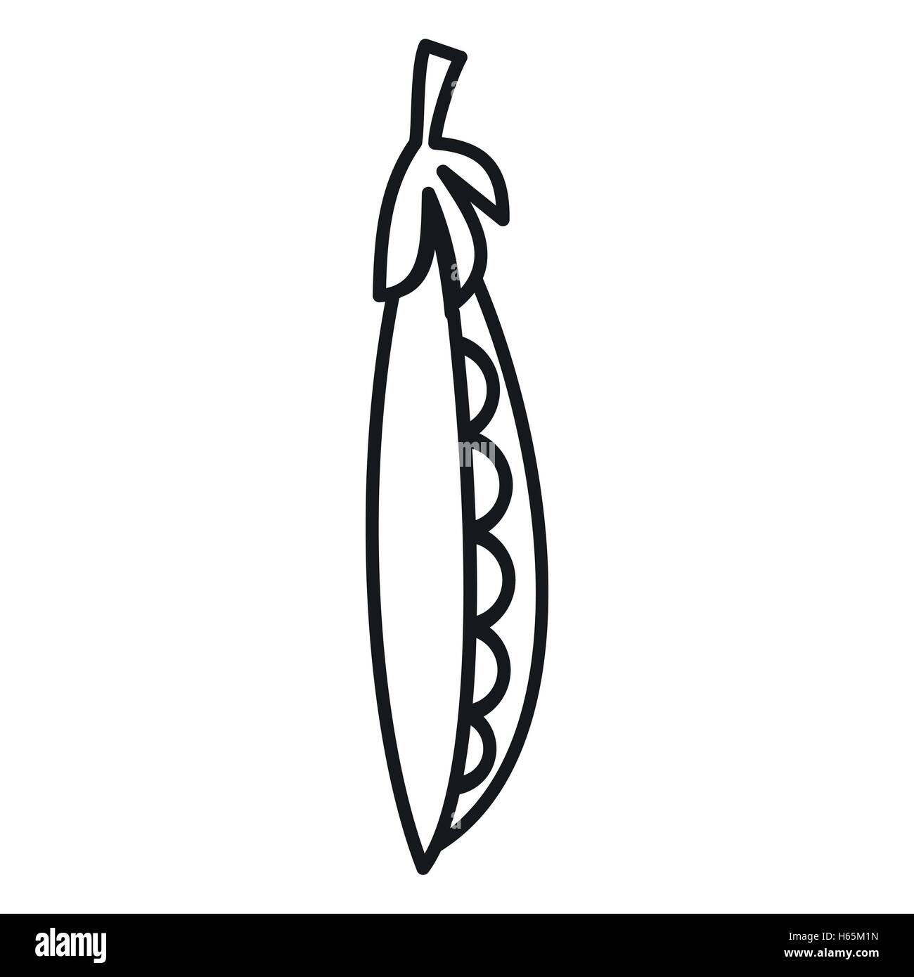 Fresh peas icon, outline style Stock Vector Image & Art - Alamy