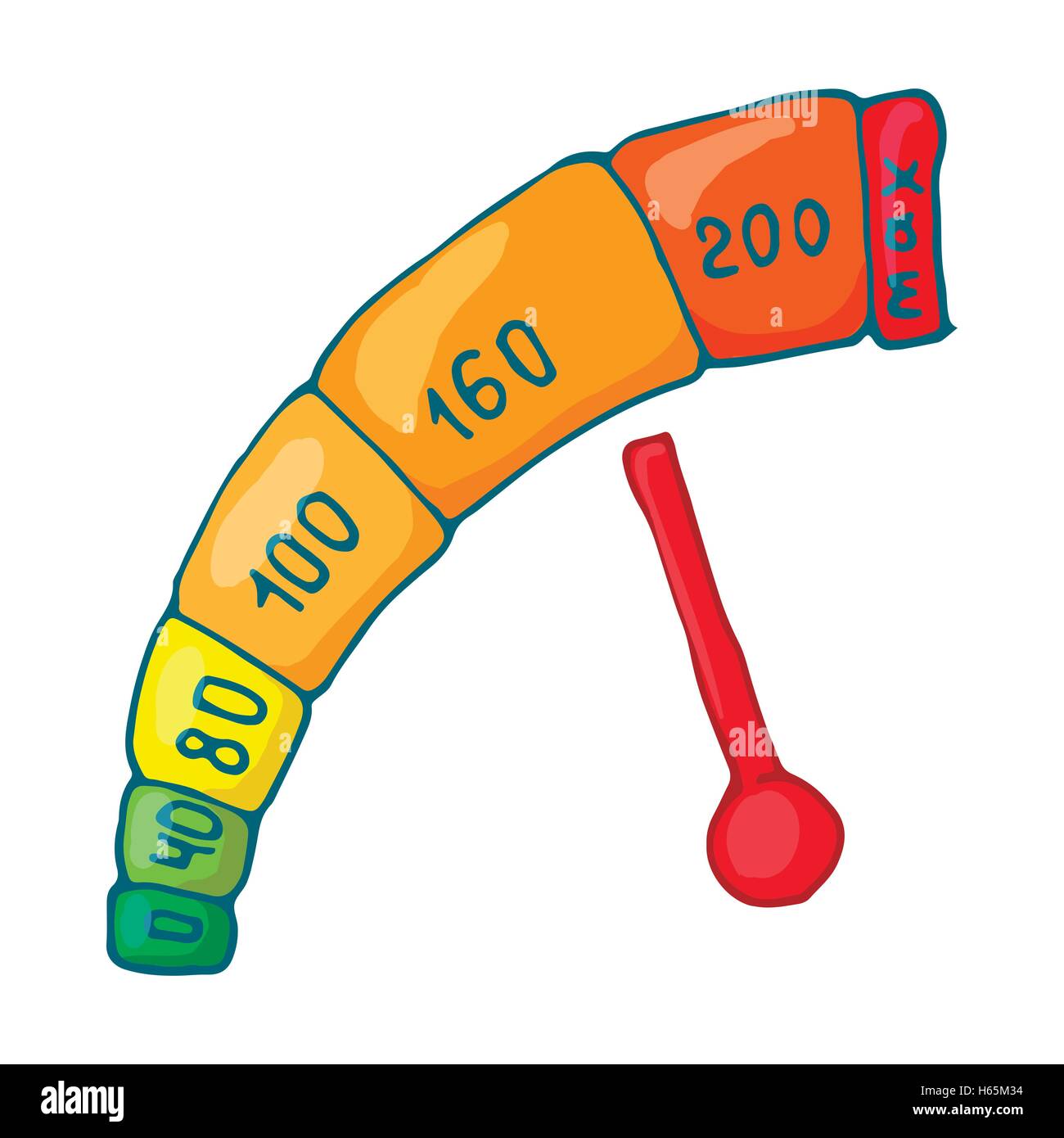 Speedometr icon, cartoon style Stock Vector Image & Art - Alamy