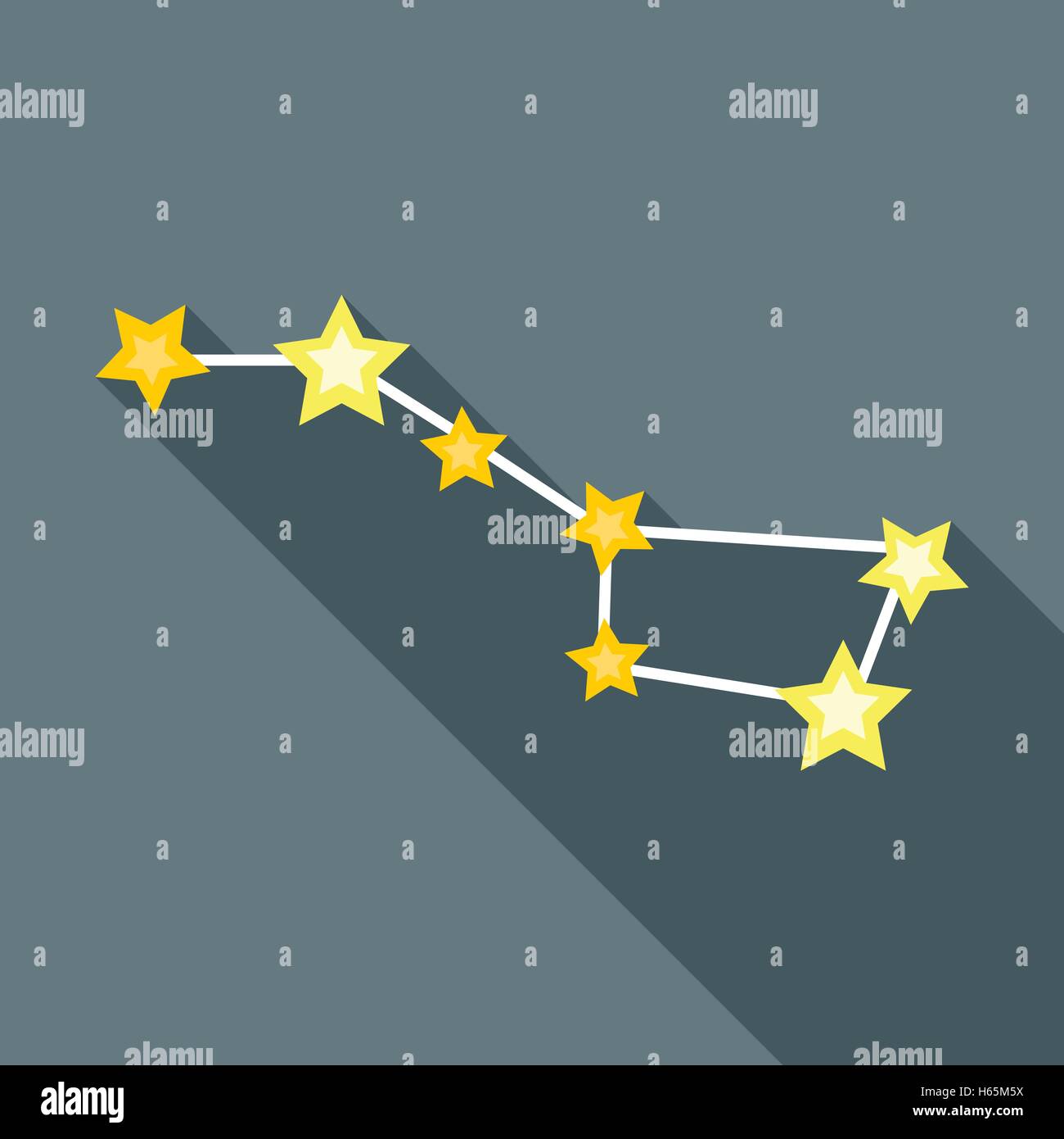 Zodiacal constellation icon, flat style Stock Vector Image & Art - Alamy