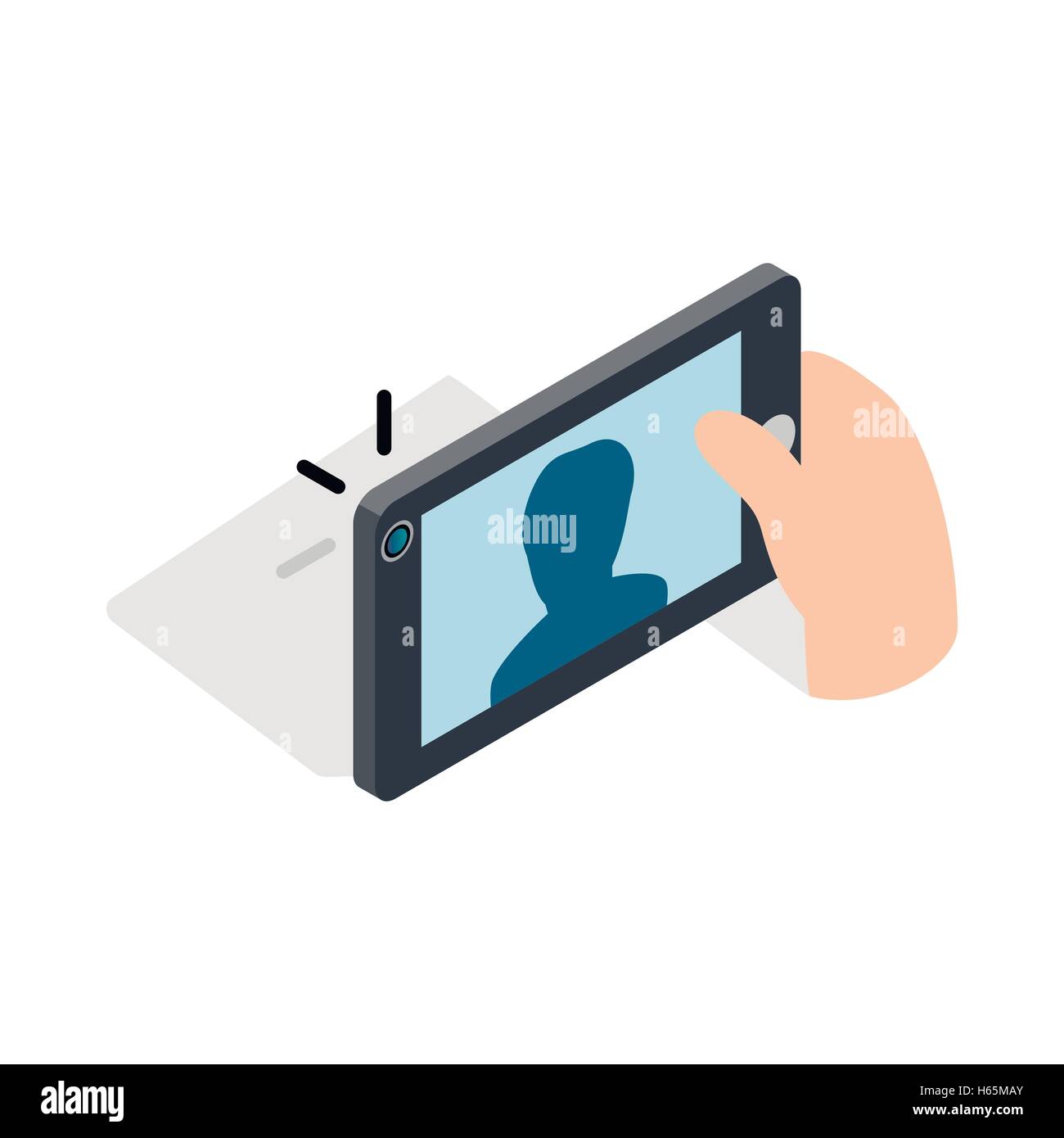 Taking holding flash Cut Out Stock Images & Pictures - Alamy