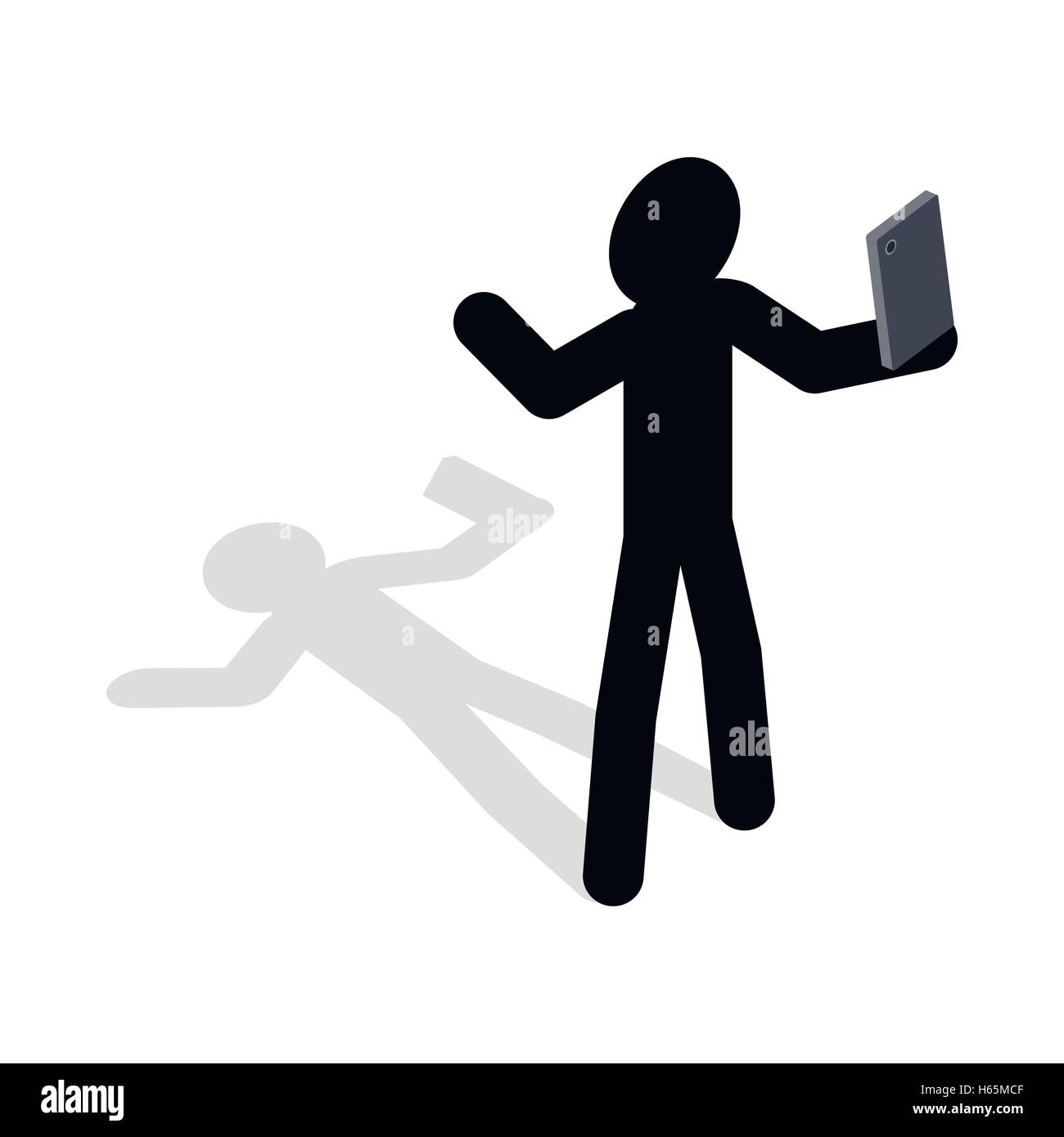 Taking holding flash Cut Out Stock Images & Pictures - Alamy