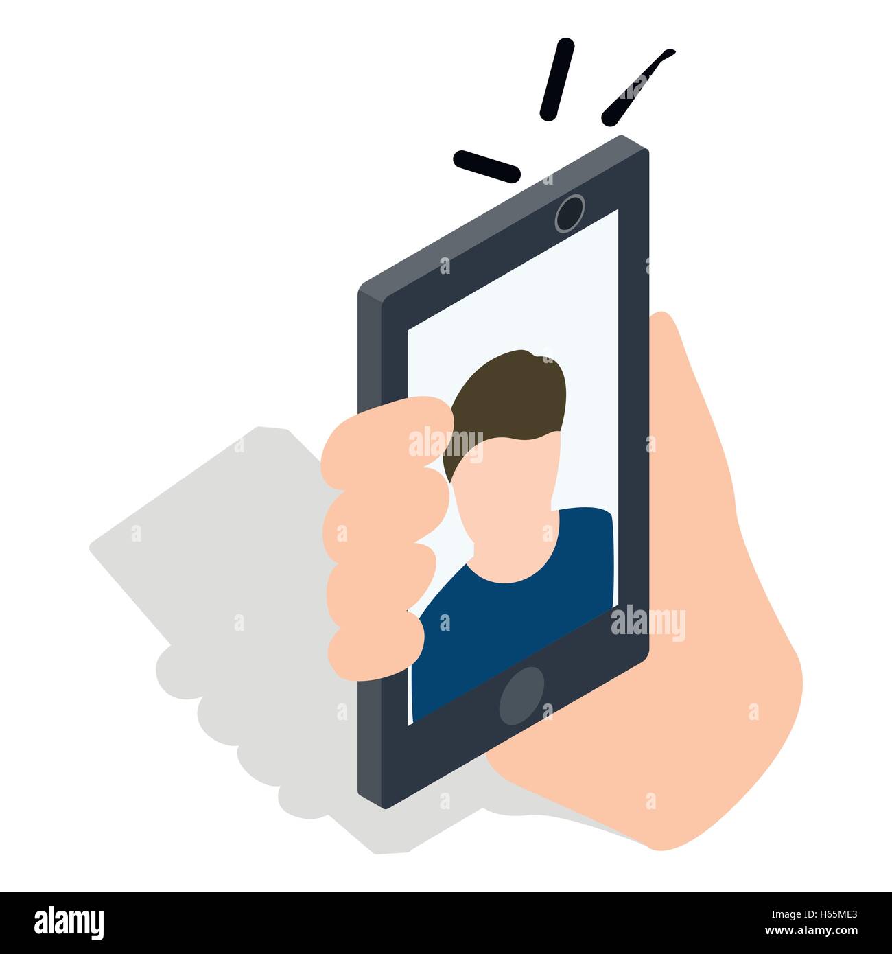 Self portrait 3d Stock Vector Images - Alamy