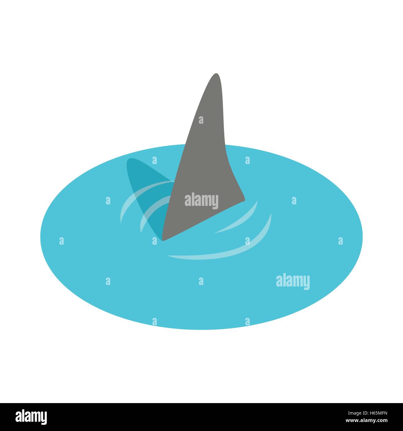 Shark in the sea icon, isometric 3d style Stock Vector Image & Art - Alamy