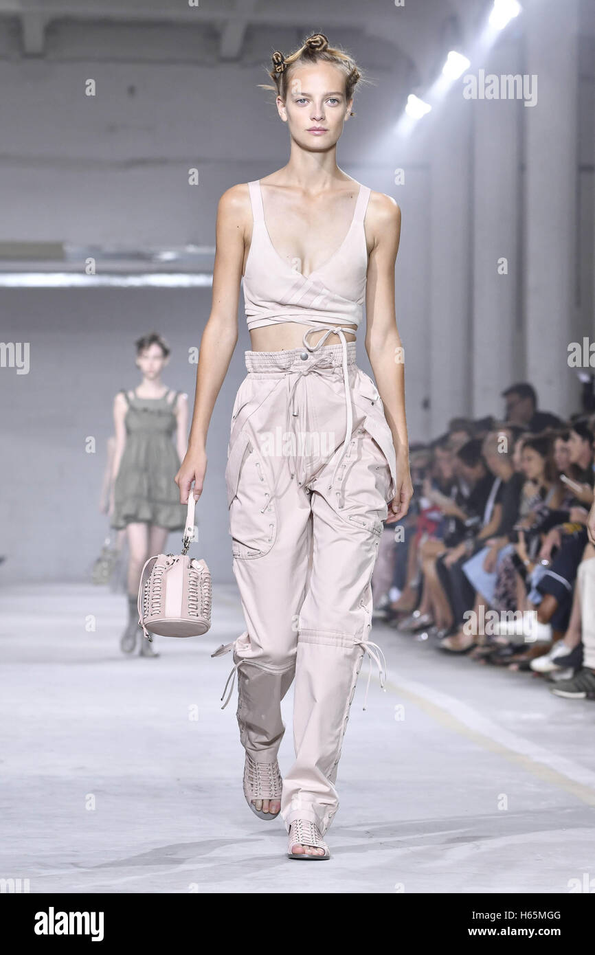 Models on the catwalk at the Diesel Black Gold show during Milan ...