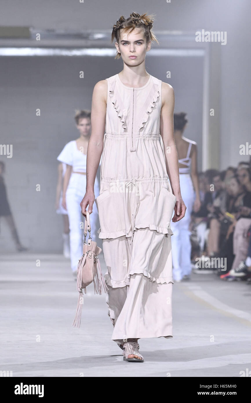 Models on the catwalk at the Diesel Black Gold show during Milan ...