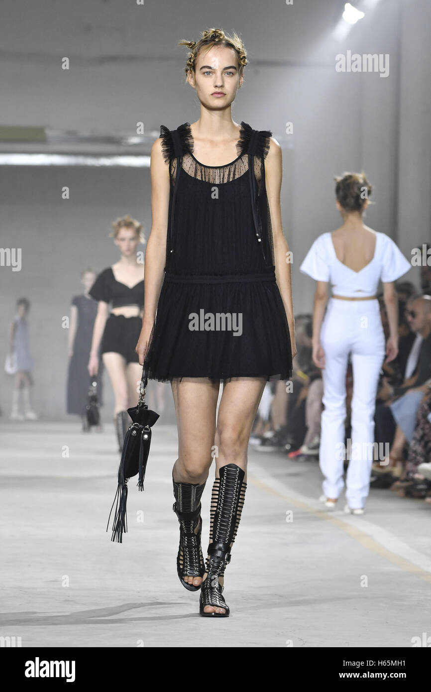 Models on the catwalk at the Diesel Black Gold show during Milan ...
