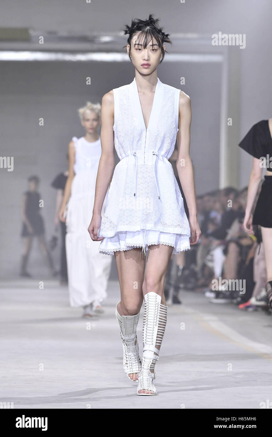 Models on the catwalk at the Diesel Black Gold show during Milan ...