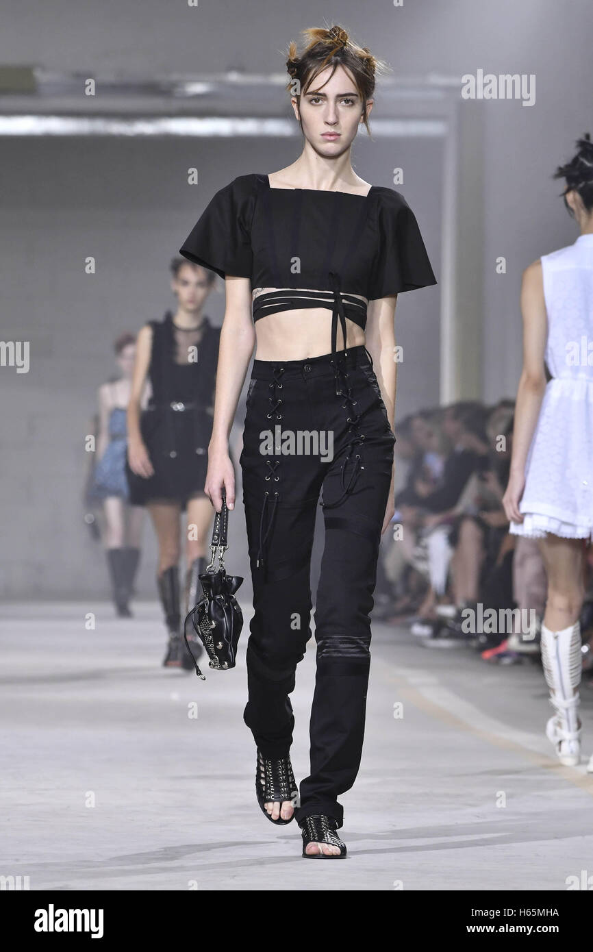 Models on the catwalk at the Diesel Black Gold show during Milan ...