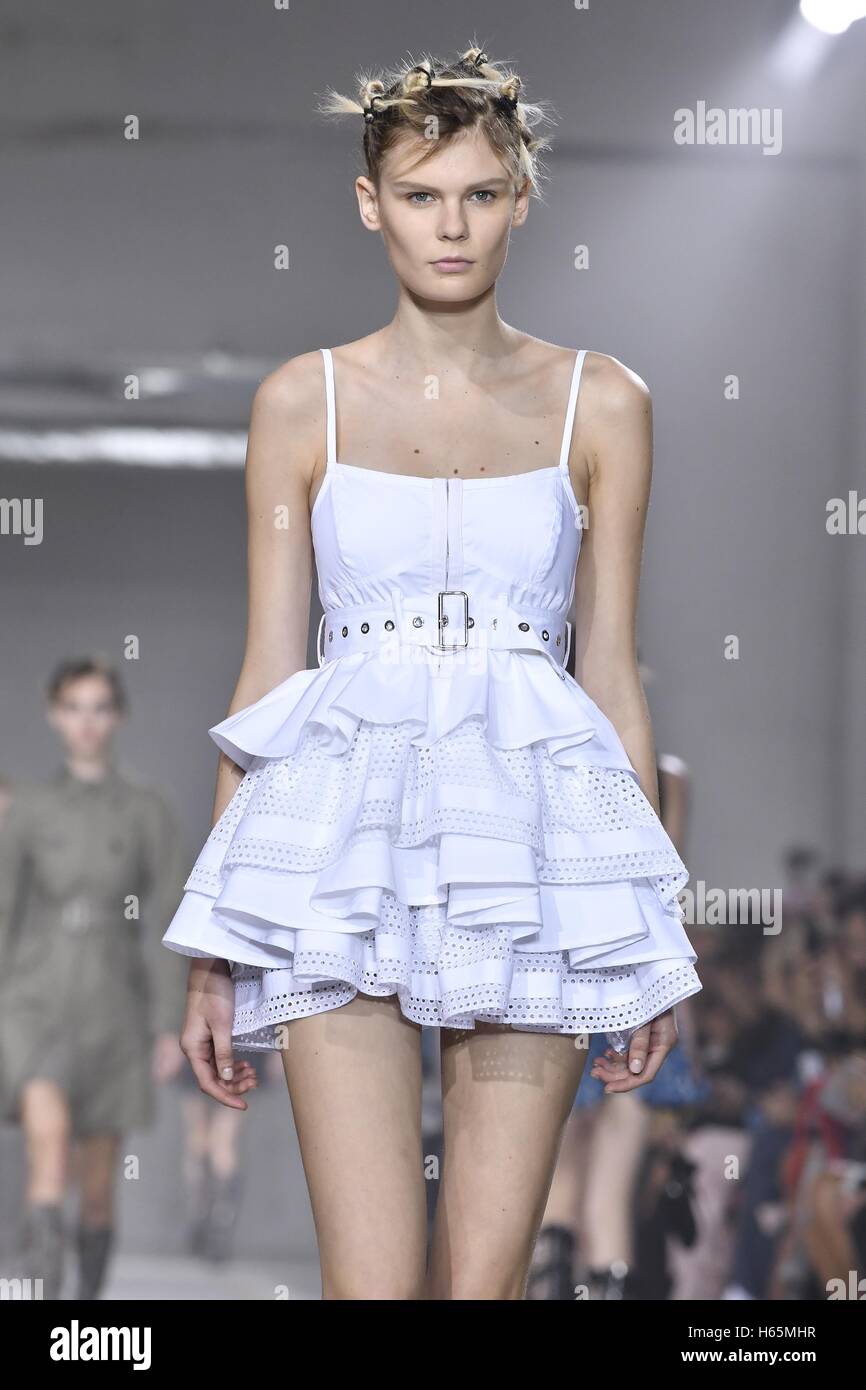 Models on the catwalk at the Diesel Black Gold show during Milan ...