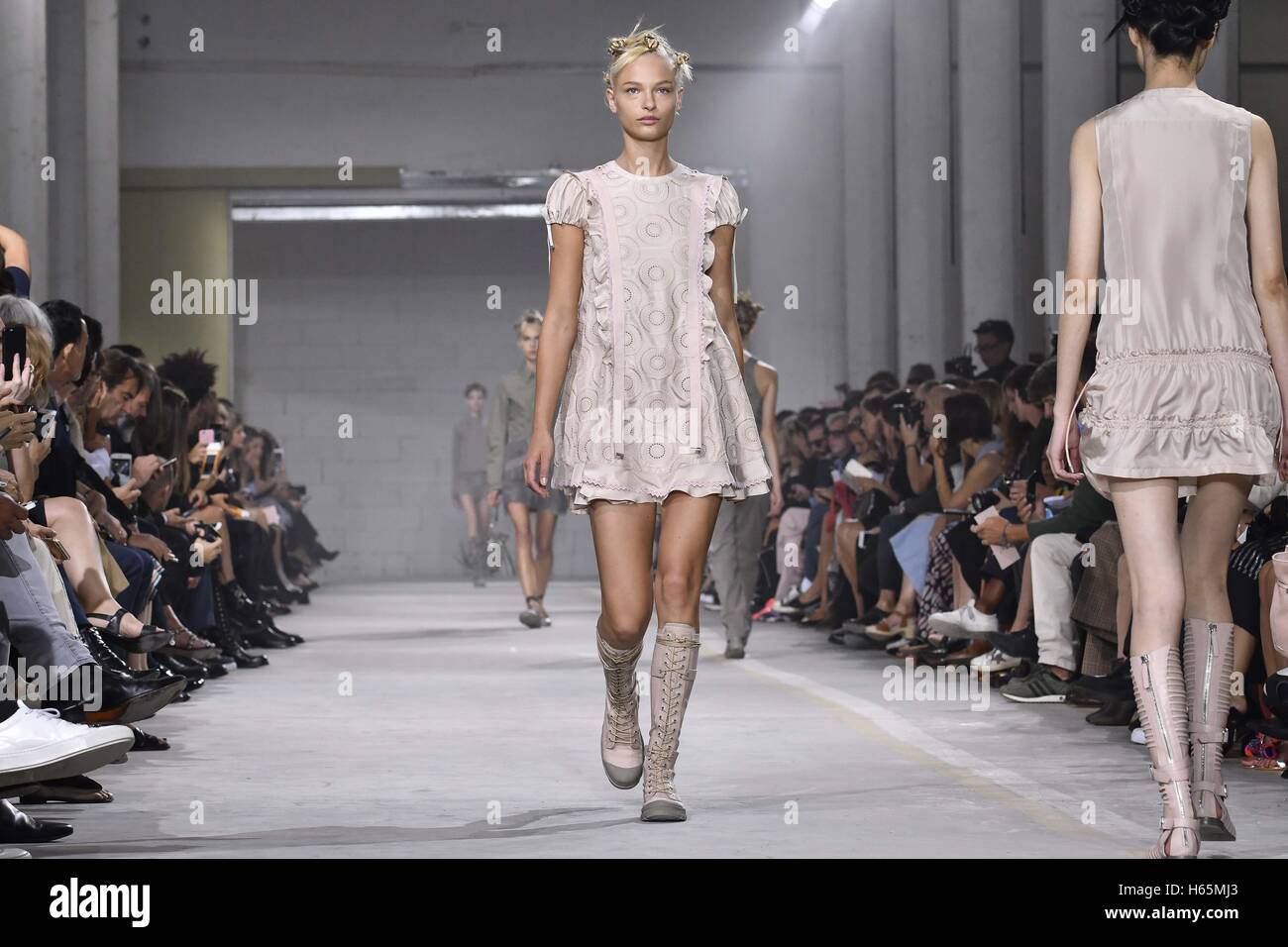 Models on the catwalk at the Diesel Black Gold show during Milan ...