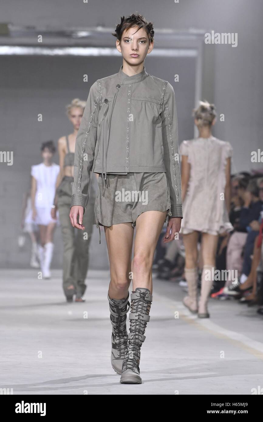 Models on the catwalk at the Diesel Black Gold show during Milan ...