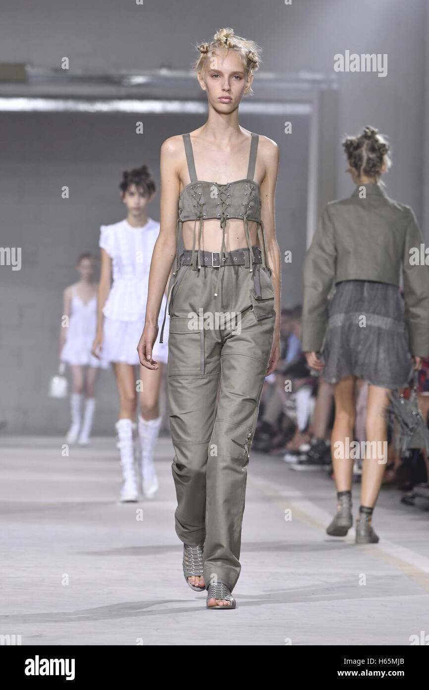 Models on the catwalk at the Diesel Black Gold show during Milan ...