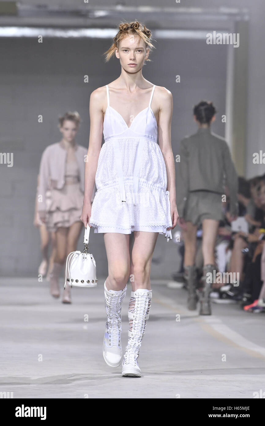 Models on the catwalk at the Diesel Black Gold show during Milan ...