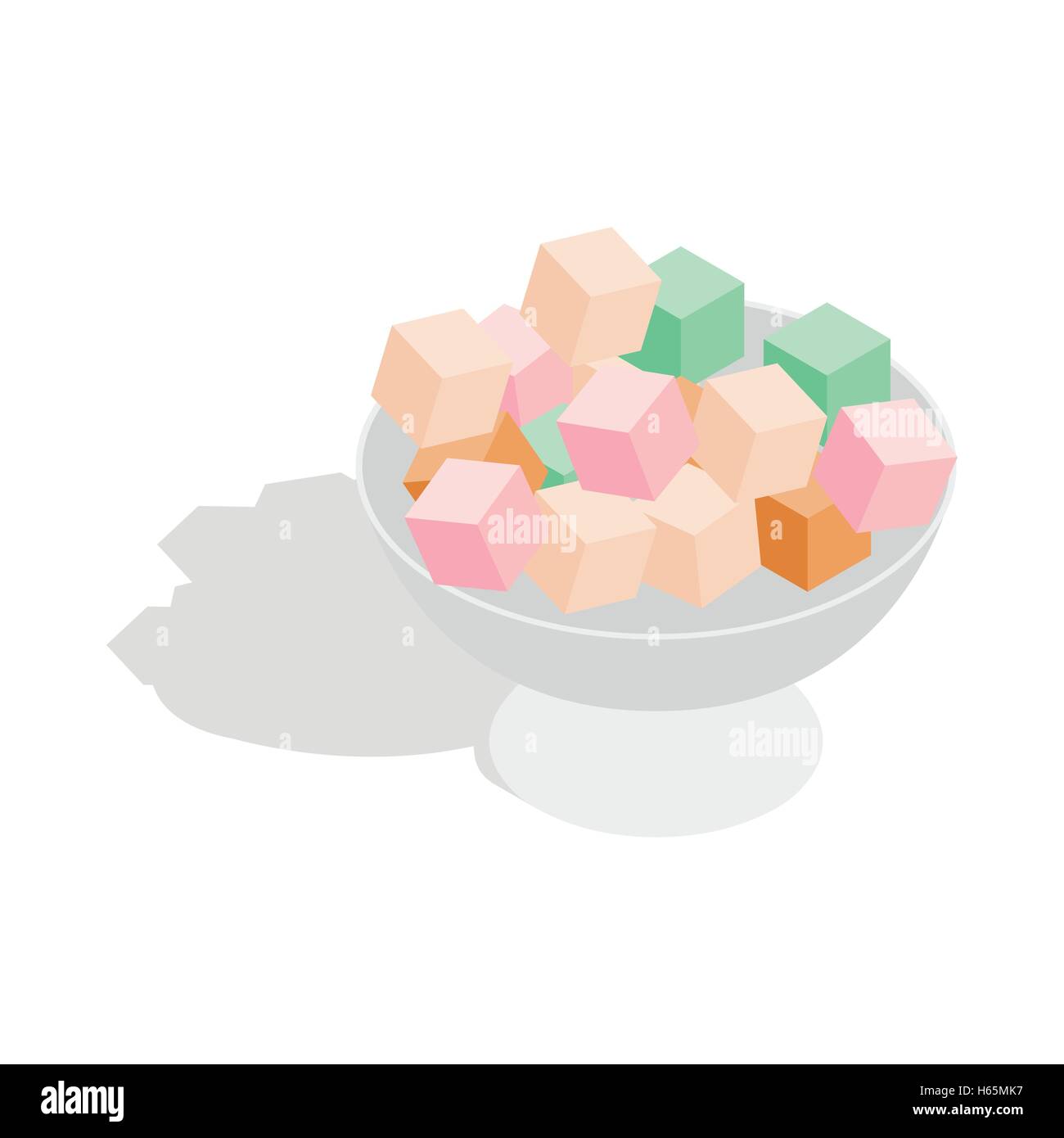 Turkish delight icon, isometric 3d style Stock Vector Image & Art - Alamy