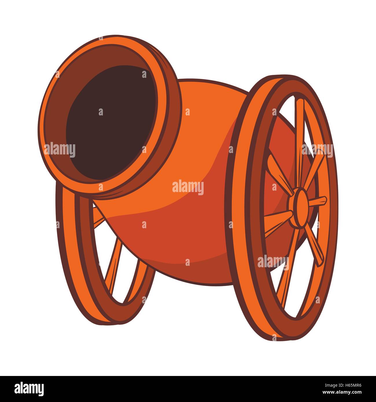 Medieval cannon icon, cartoon style Stock Vector Image & Art - Alamy