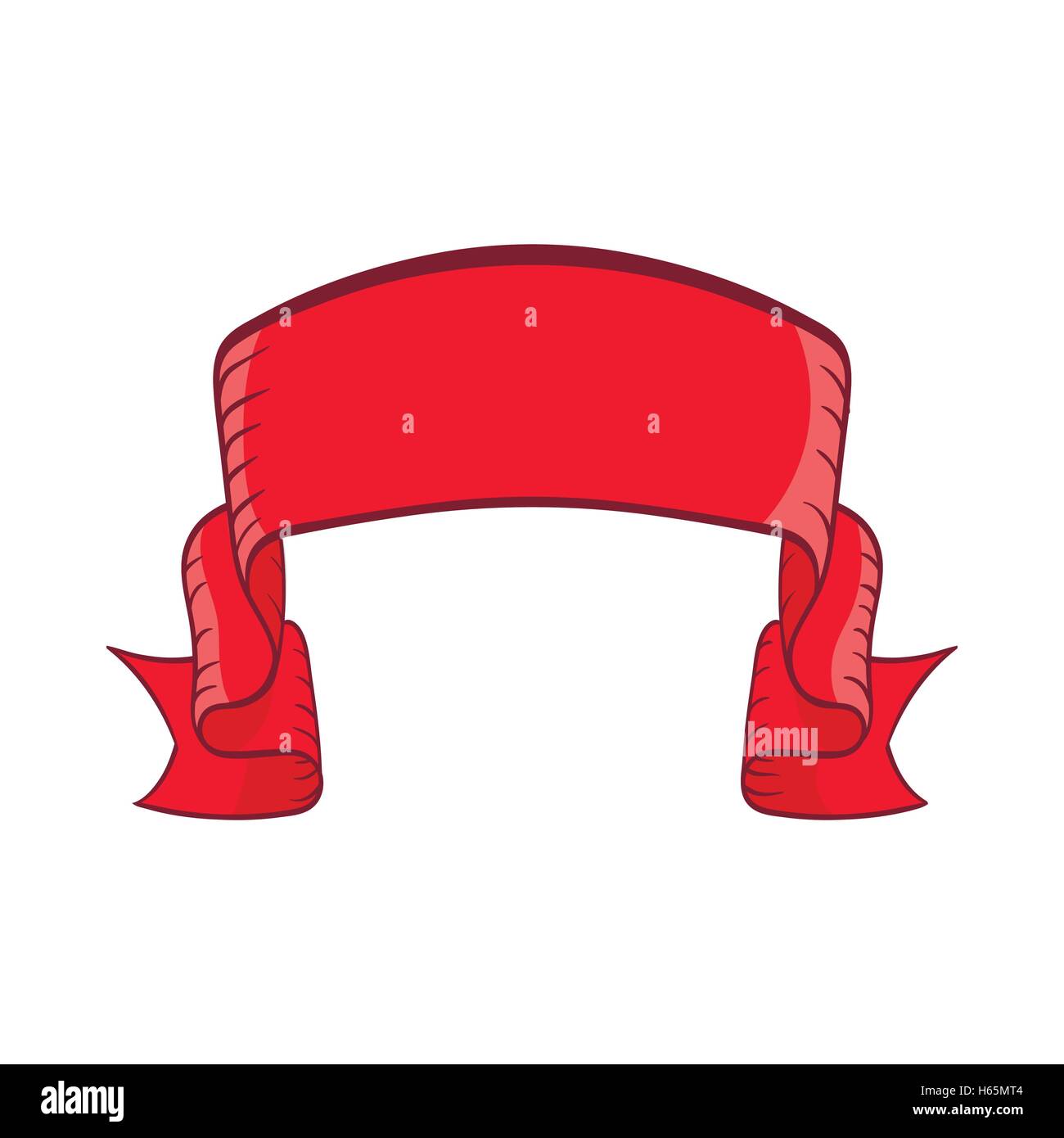Red banner icon, cartoon style Stock Vector Image & Art - Alamy