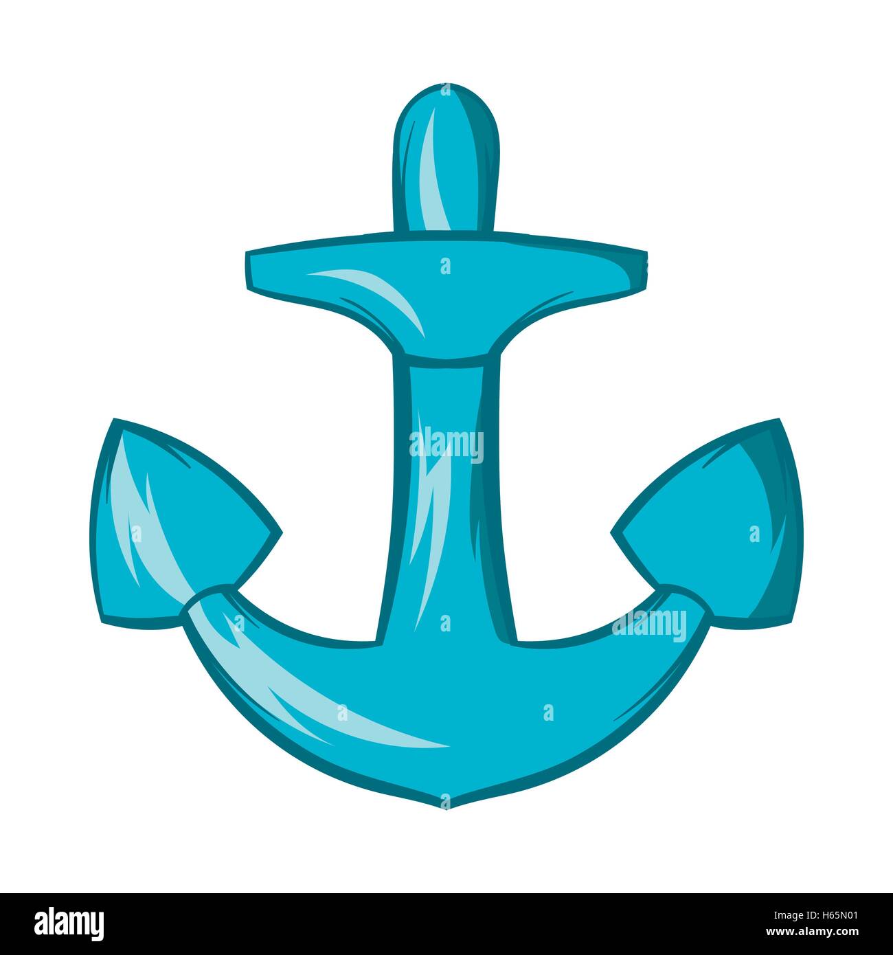 Anchor icon in cartoon style Stock Vector Image & Art - Alamy
