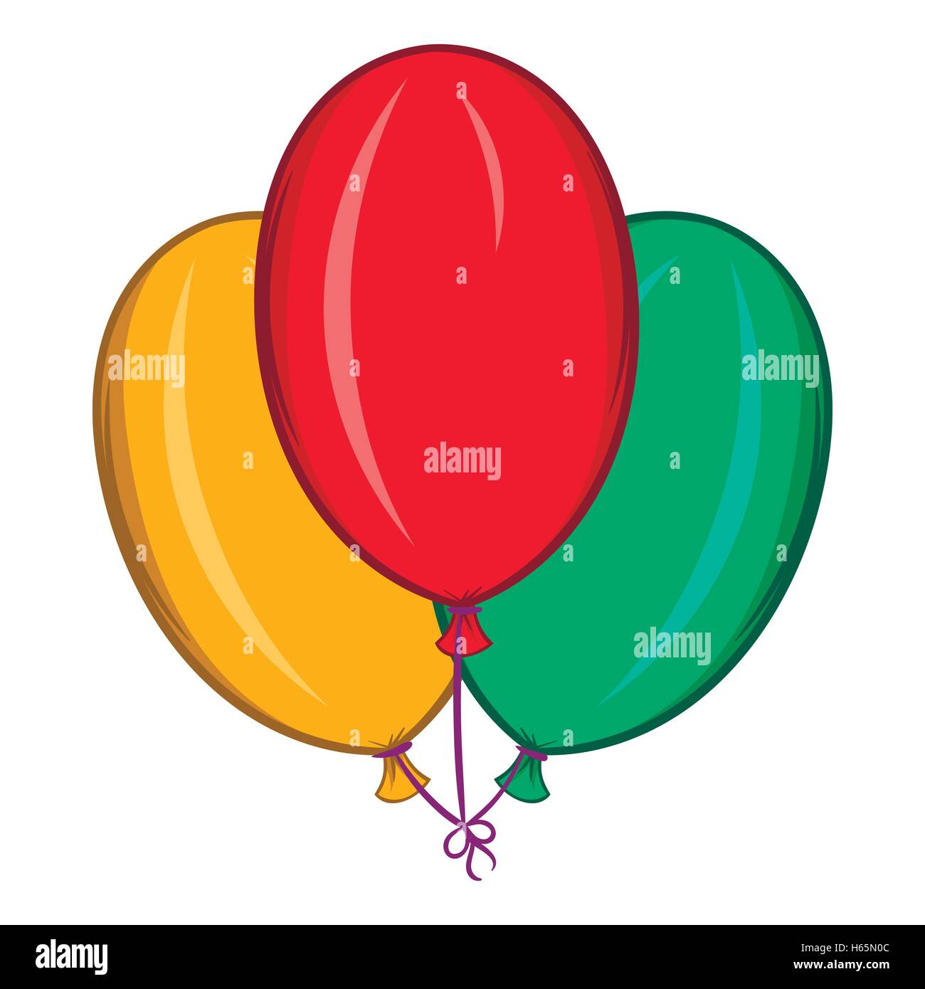Colorful balloons icon, cartoon style Stock Vector Image & Art - Alamy