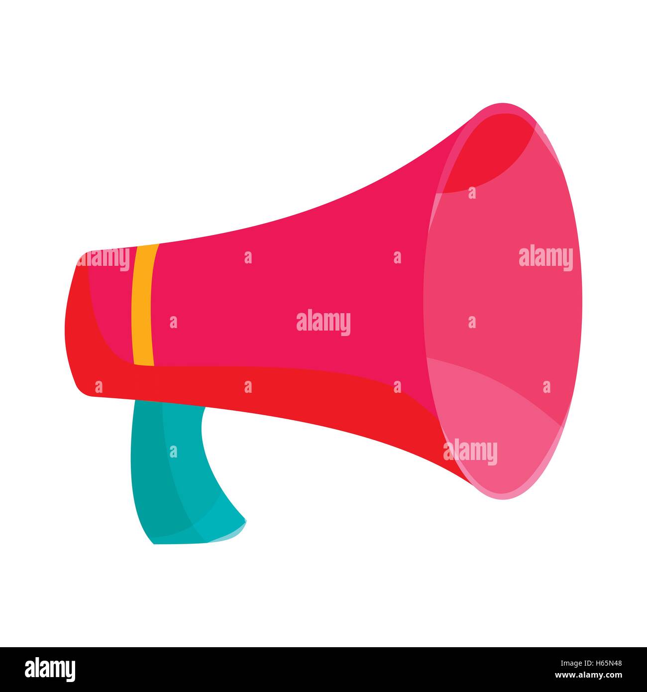 Cartoon loudspeaker in pink Stock Vector Images - Alamy