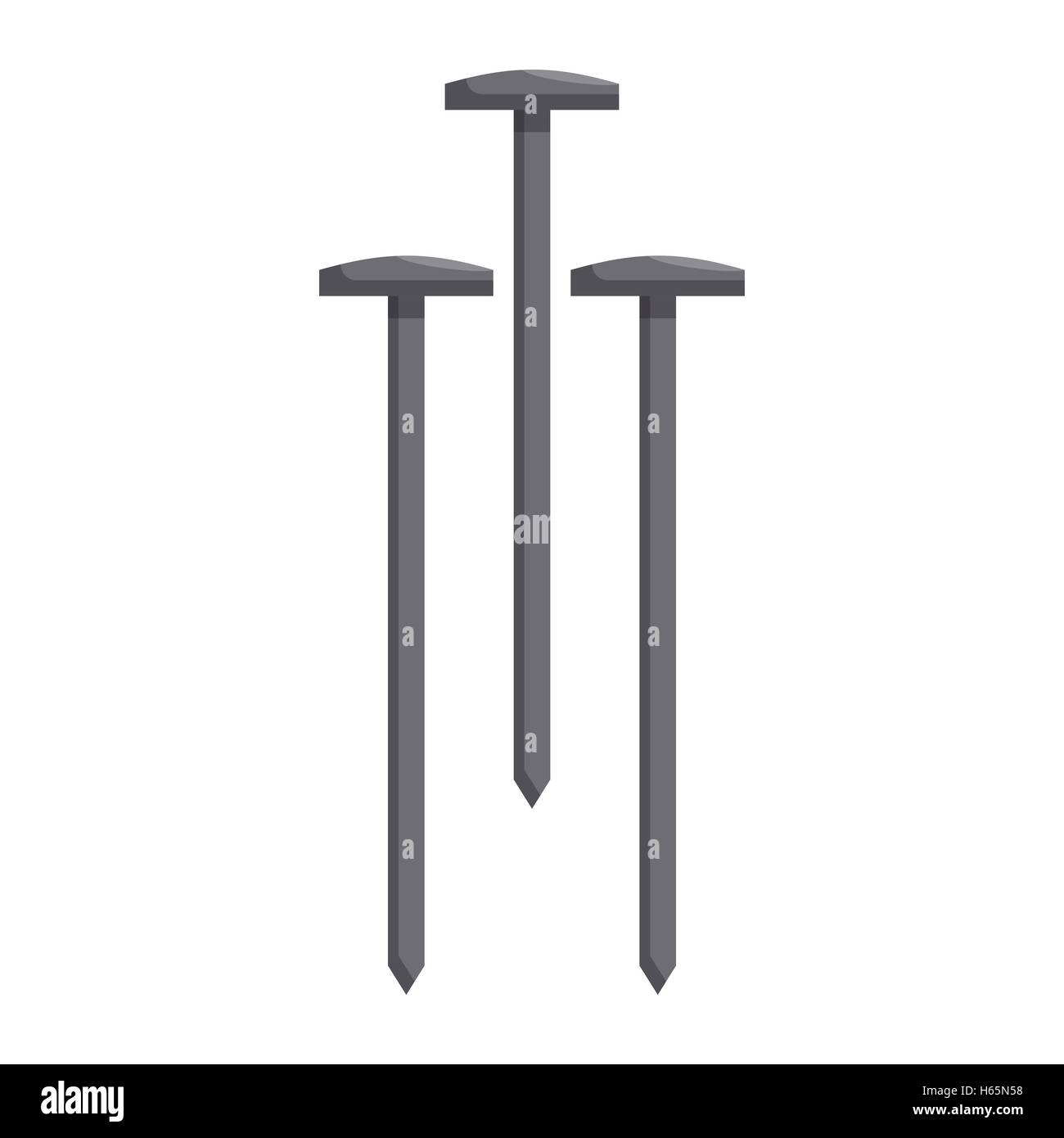 Metal nails icon in cartoon style Stock Vector Image & Art - Alamy